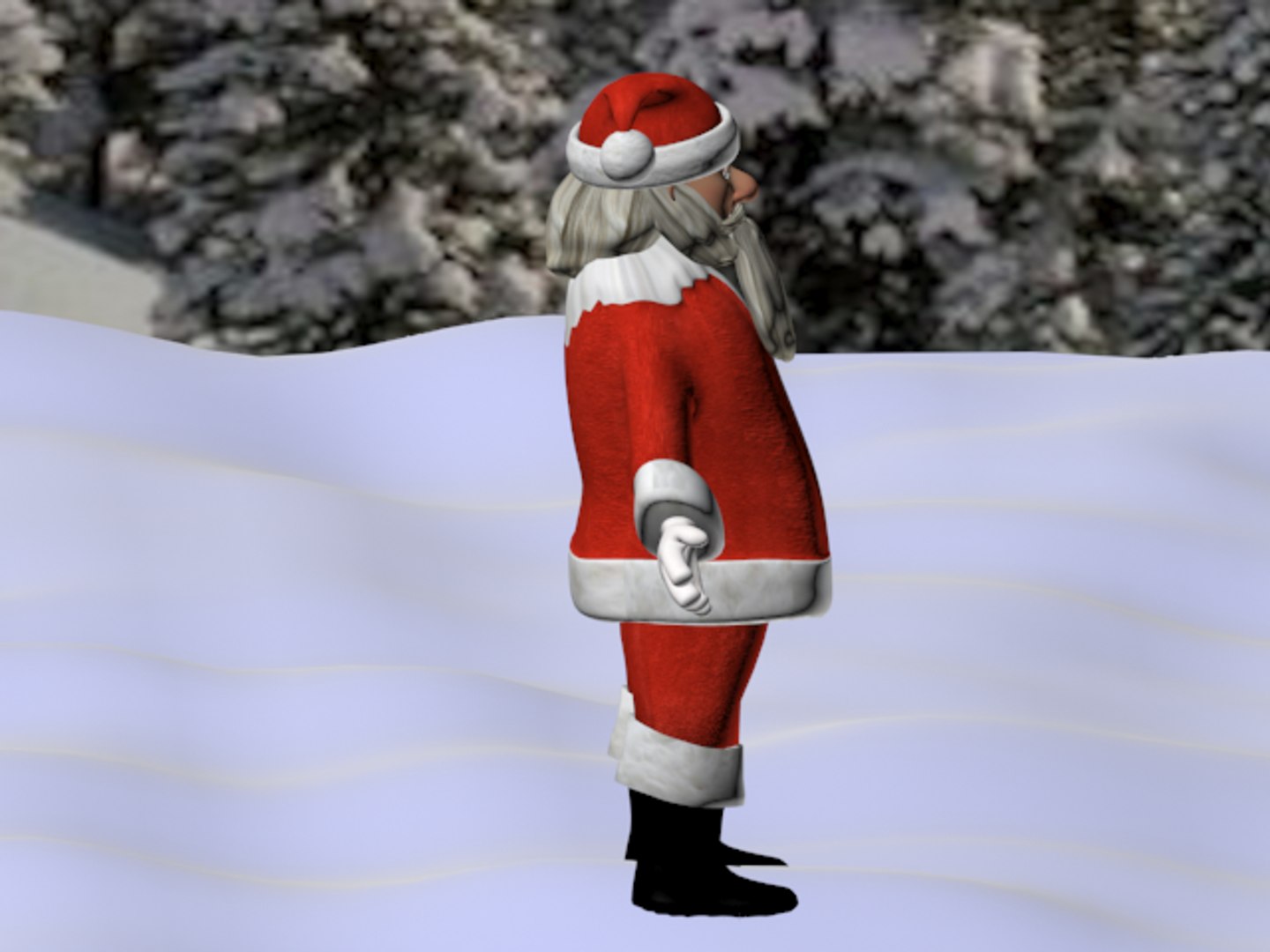 Free Santa 2012 3d Model
