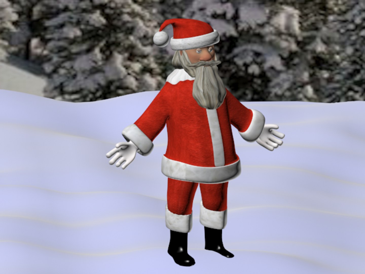 Free Santa 2012 3d Model