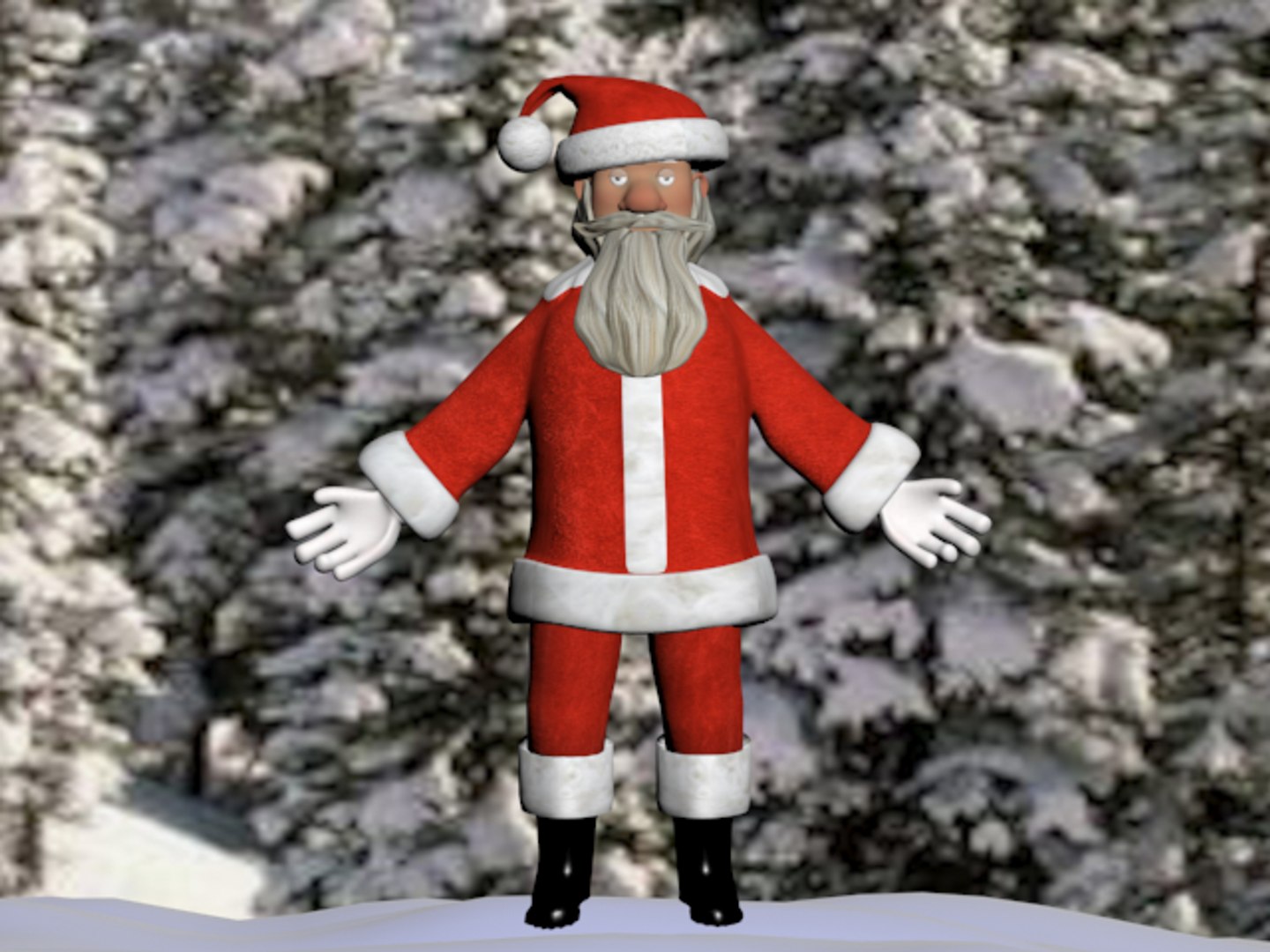 Free Santa 2012 3d Model