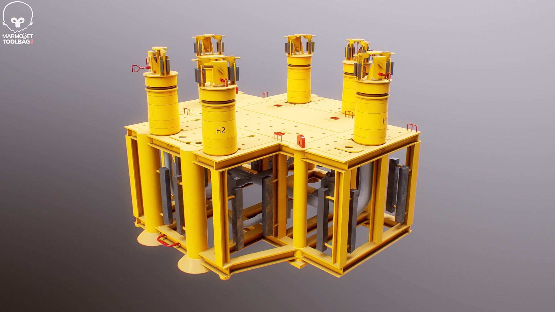 Subsea Structures And Drill Ship 3D Model - TurboSquid 2297432