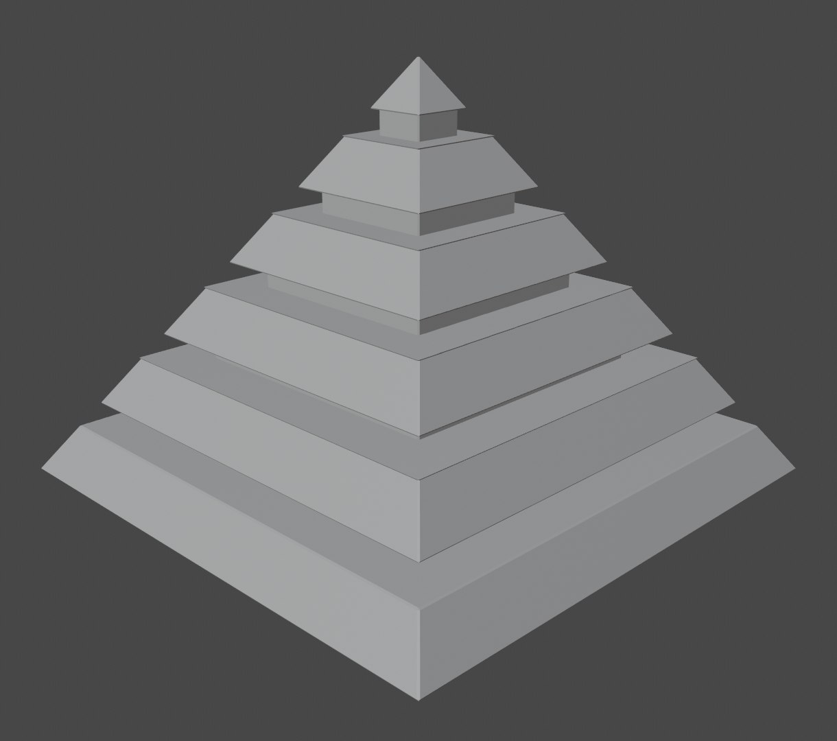 Pyramidal Structure Beveled 3D - TurboSquid 1504948