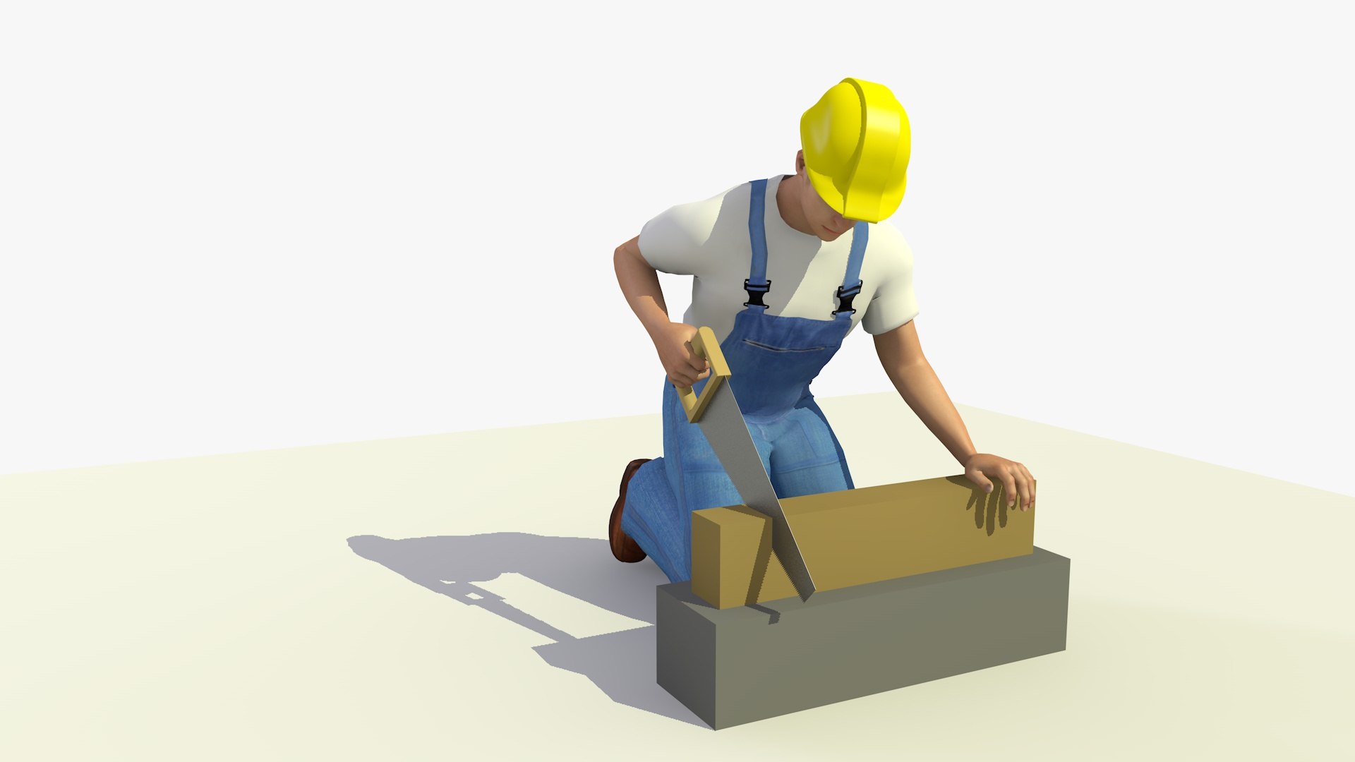 ANIMATED CONSTRUCTION WORKER USING A SAW 3D Model - TurboSquid 1976071