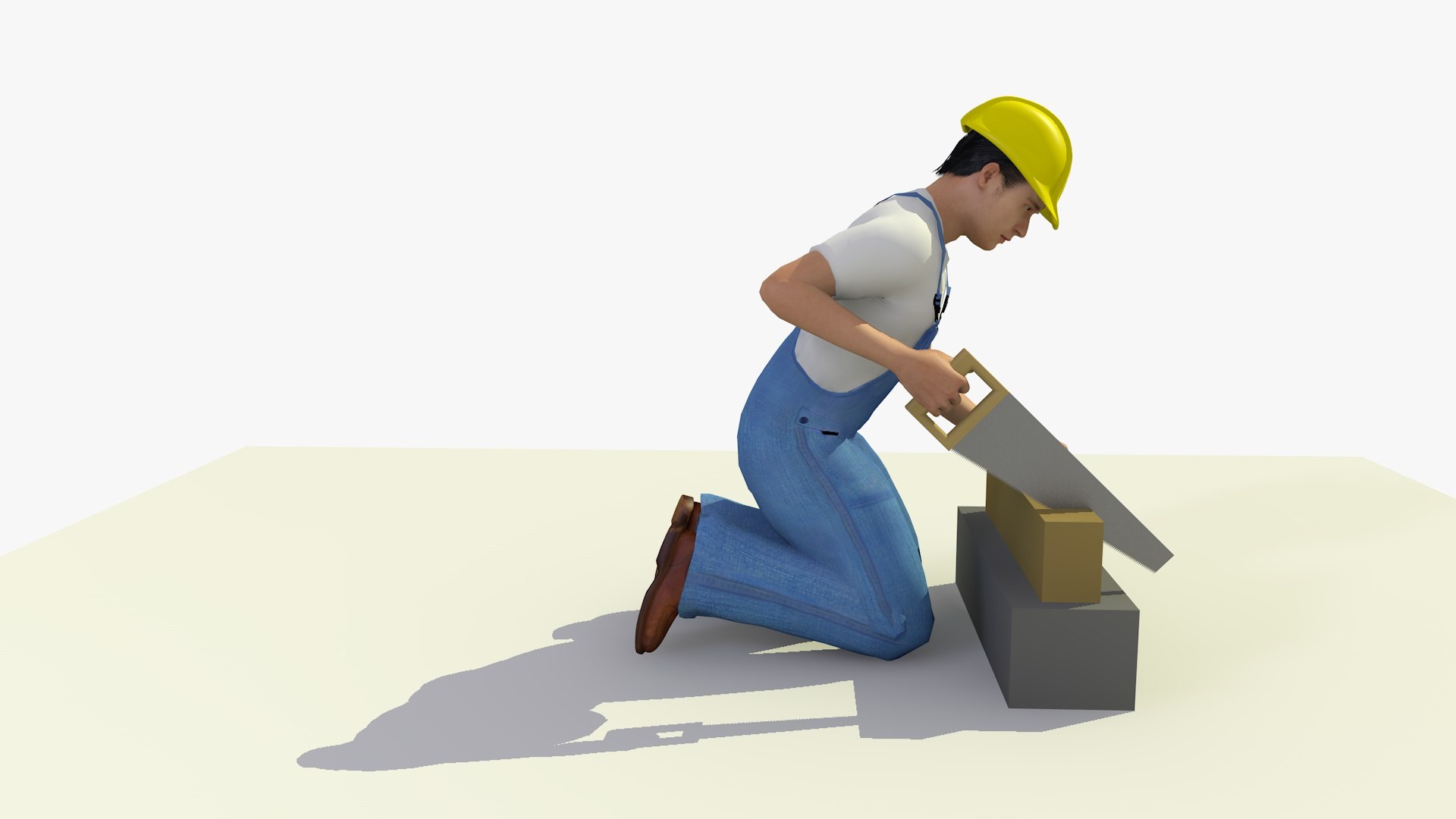 ANIMATED CONSTRUCTION WORKER USING A SAW 3D Model - TurboSquid 1976071
