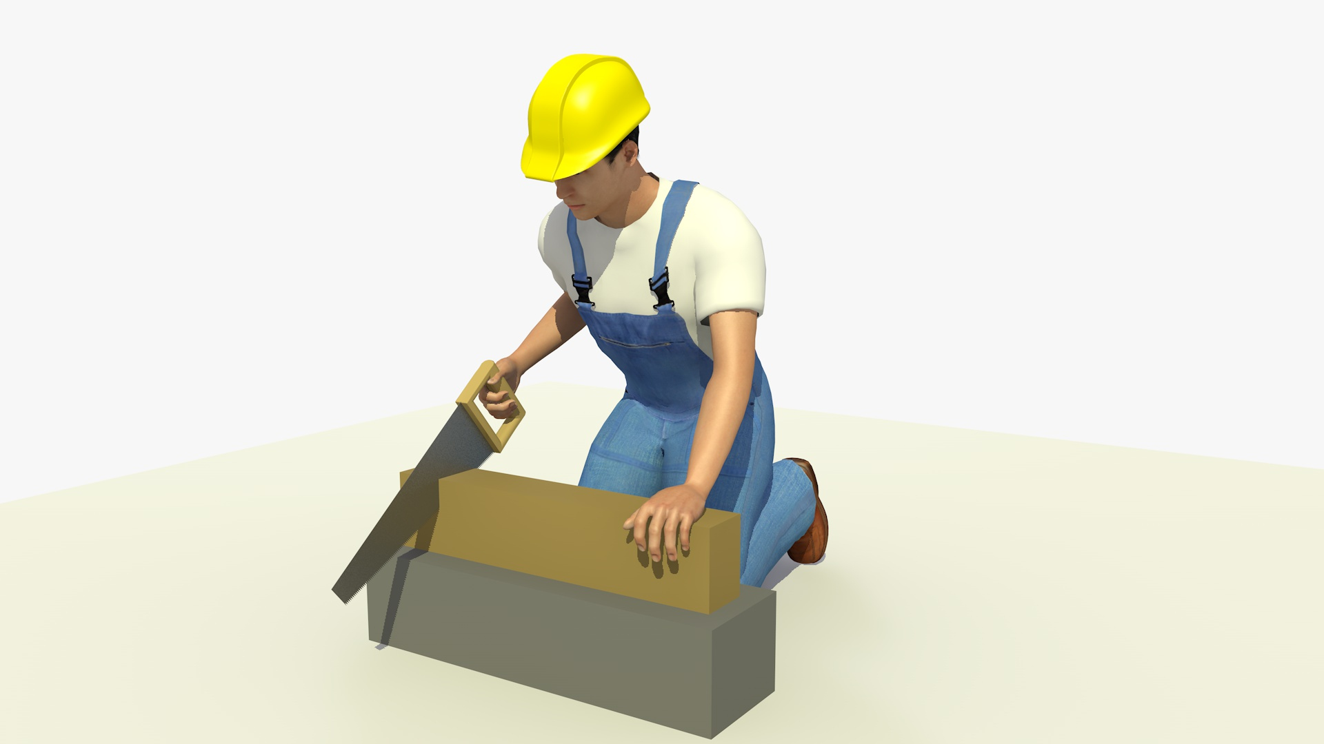 ANIMATED CONSTRUCTION WORKER USING A SAW 3D Model - TurboSquid 1976071