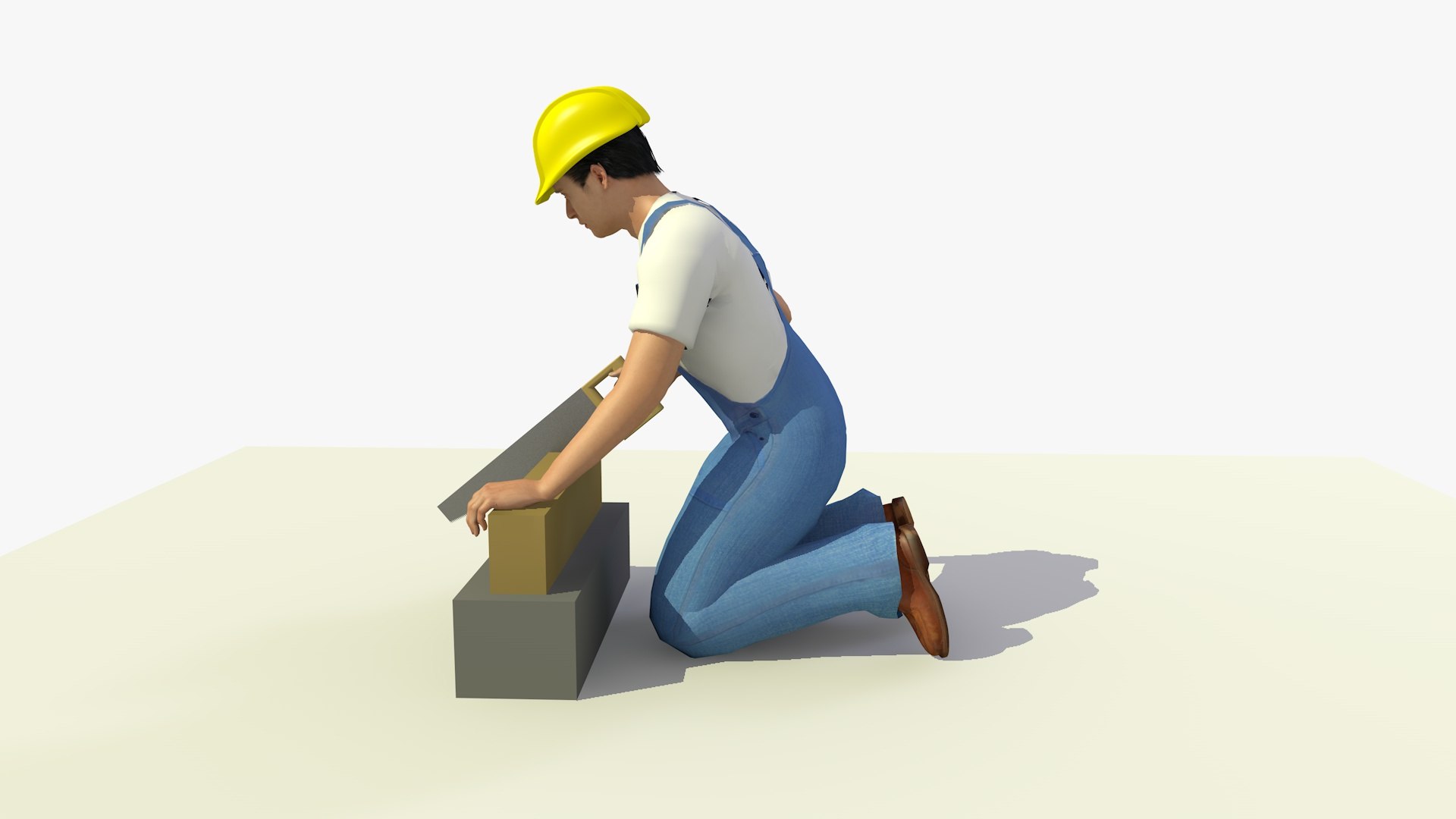 ANIMATED CONSTRUCTION WORKER USING A SAW 3D Model - TurboSquid 1976071