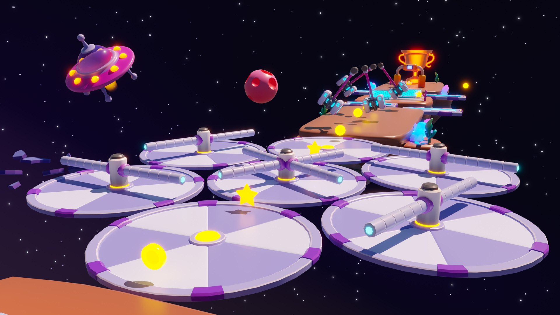 Platformer 11 Space 3D Model - TurboSquid 2301949