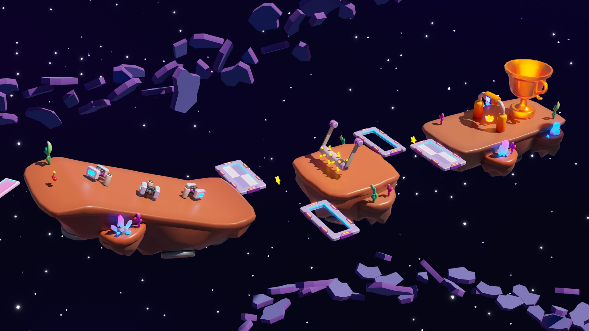 Platformer 11 Space 3D Model - TurboSquid 2301949