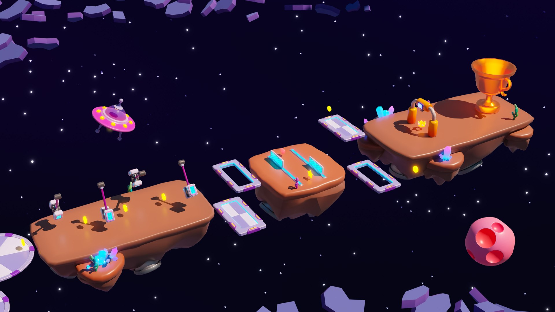 Platformer 11 Space 3D Model - TurboSquid 2301949