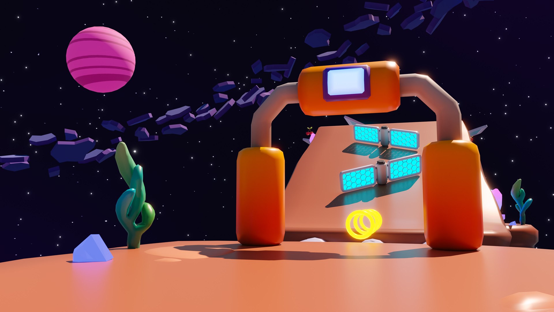 Platformer 11 Space 3D Model - TurboSquid 2301949