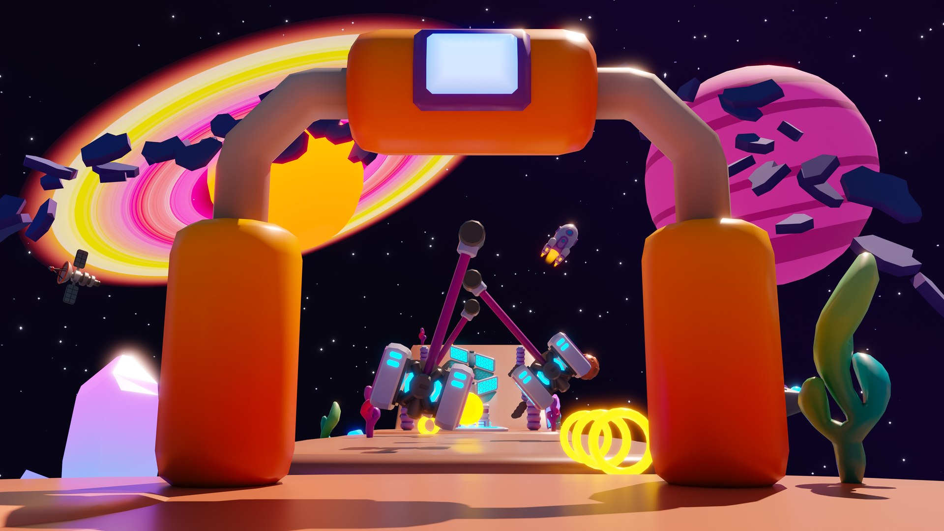 Platformer 11 Space 3D Model - TurboSquid 2301949