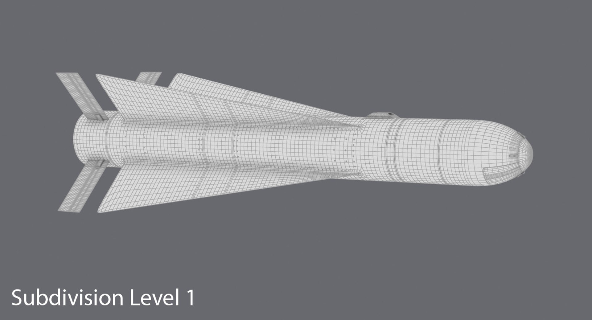 3d Aircraft Missile Agm 65b Model