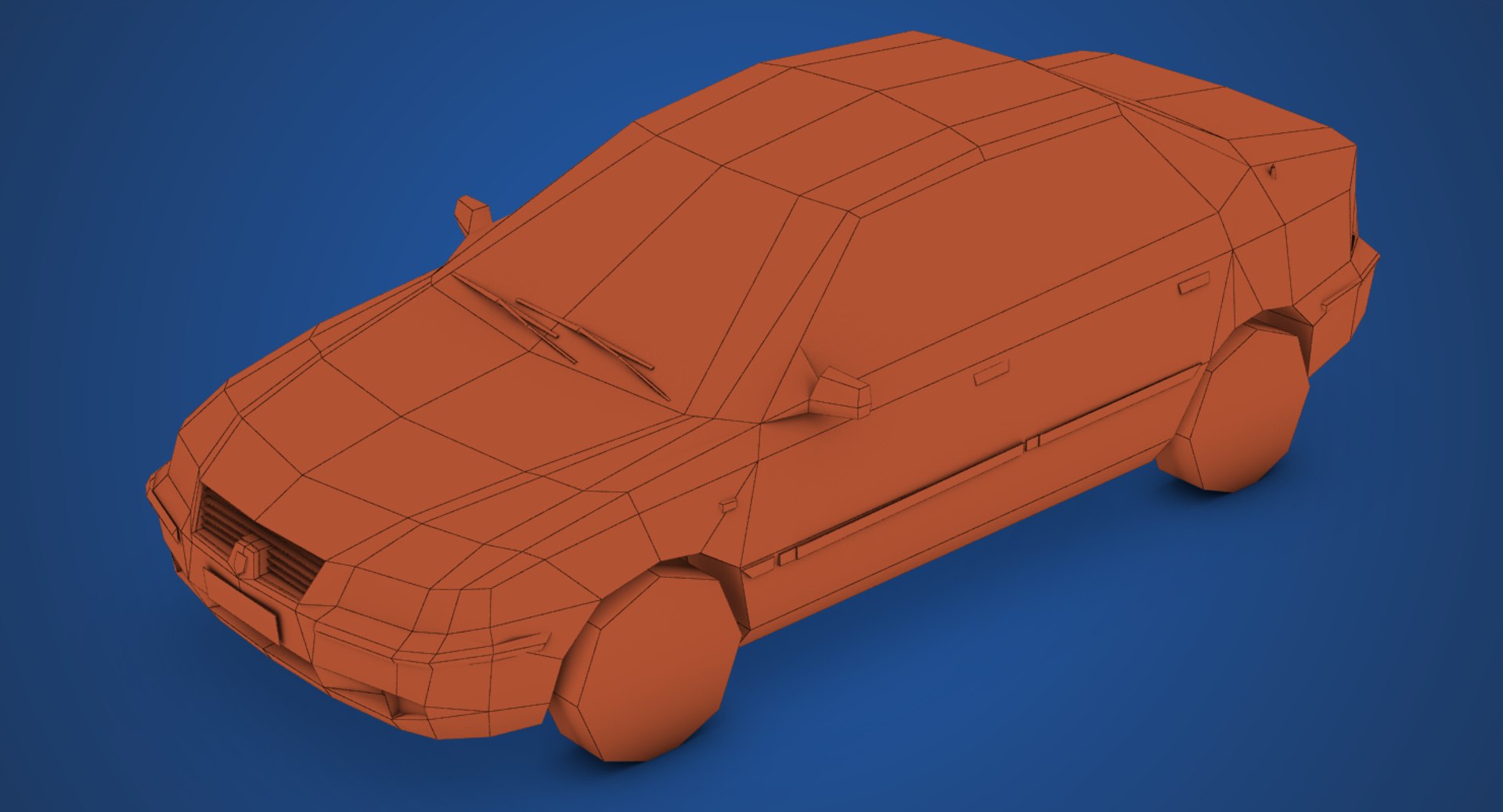 Free Samand - 613 Polygons 3d Model