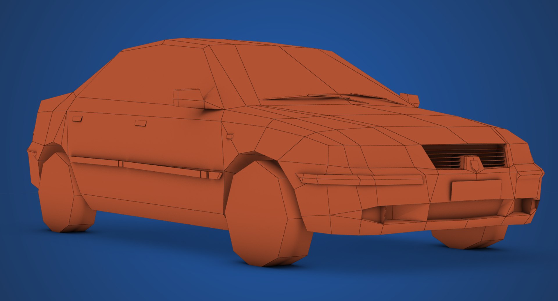 Free Samand - 613 Polygons 3d Model