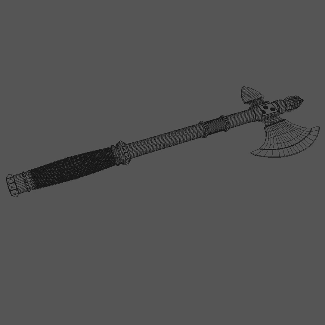 Medieval Axe 3d C4d