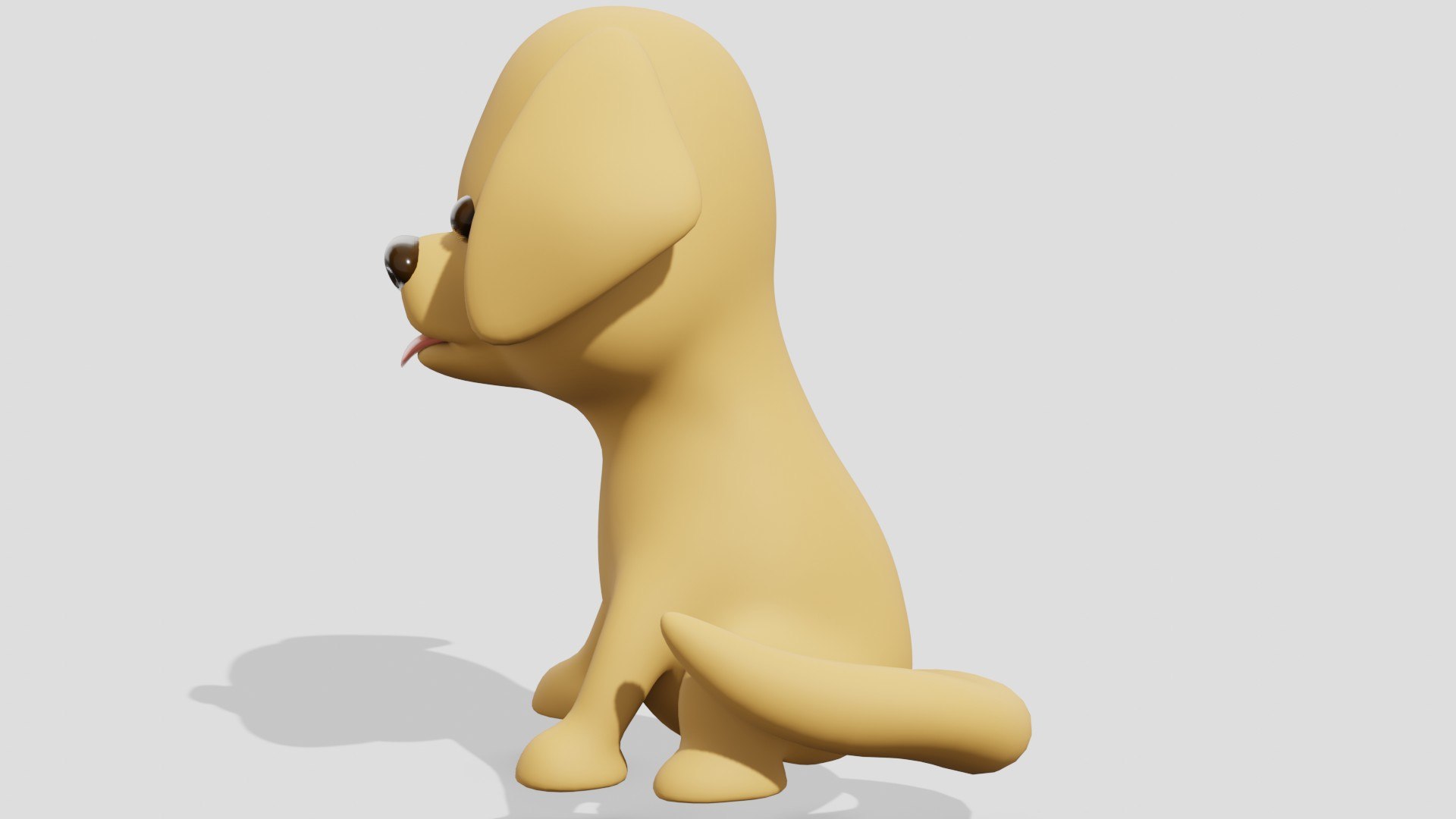 3D Cute Dog Golden Retriever Model - TurboSquid 2122586