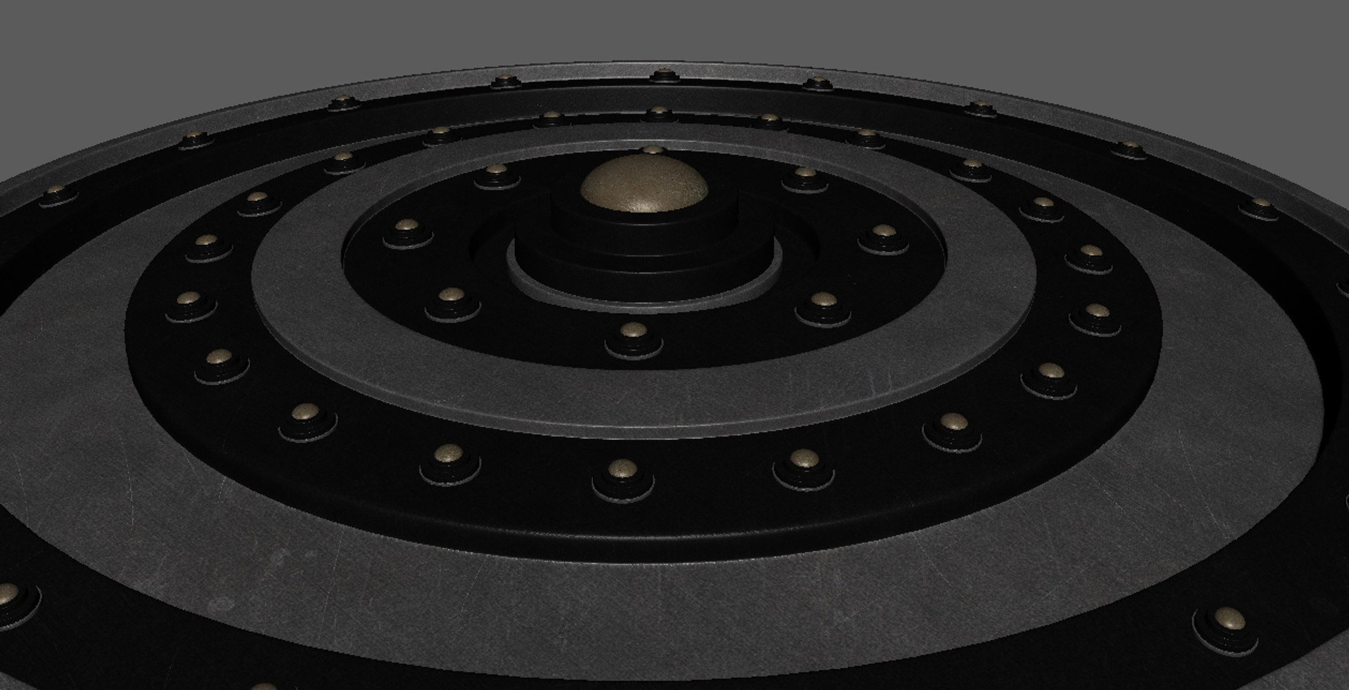 3d Shield Medieval Iron