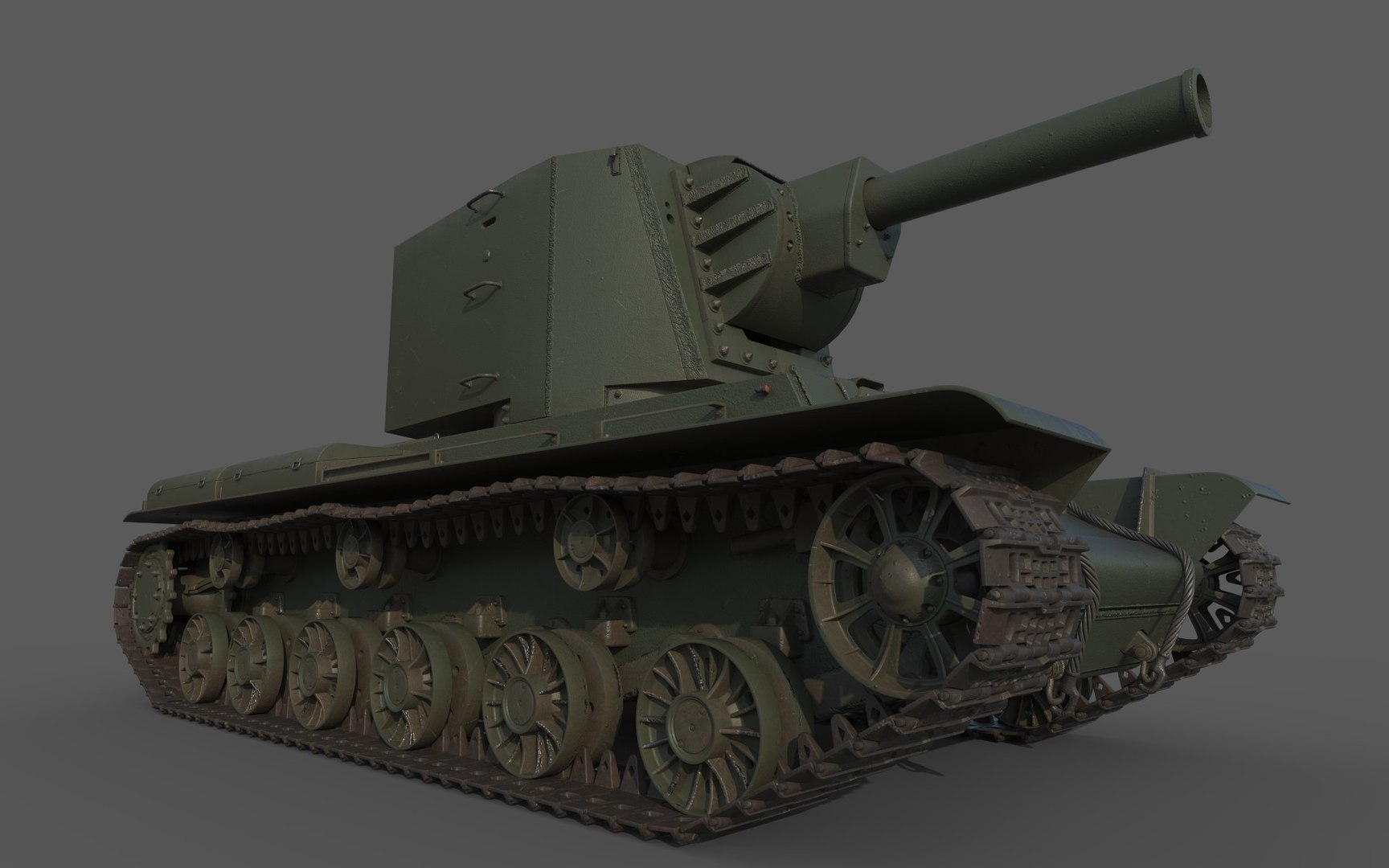 KV 2 Model 1939 3D Model - TurboSquid 2176814