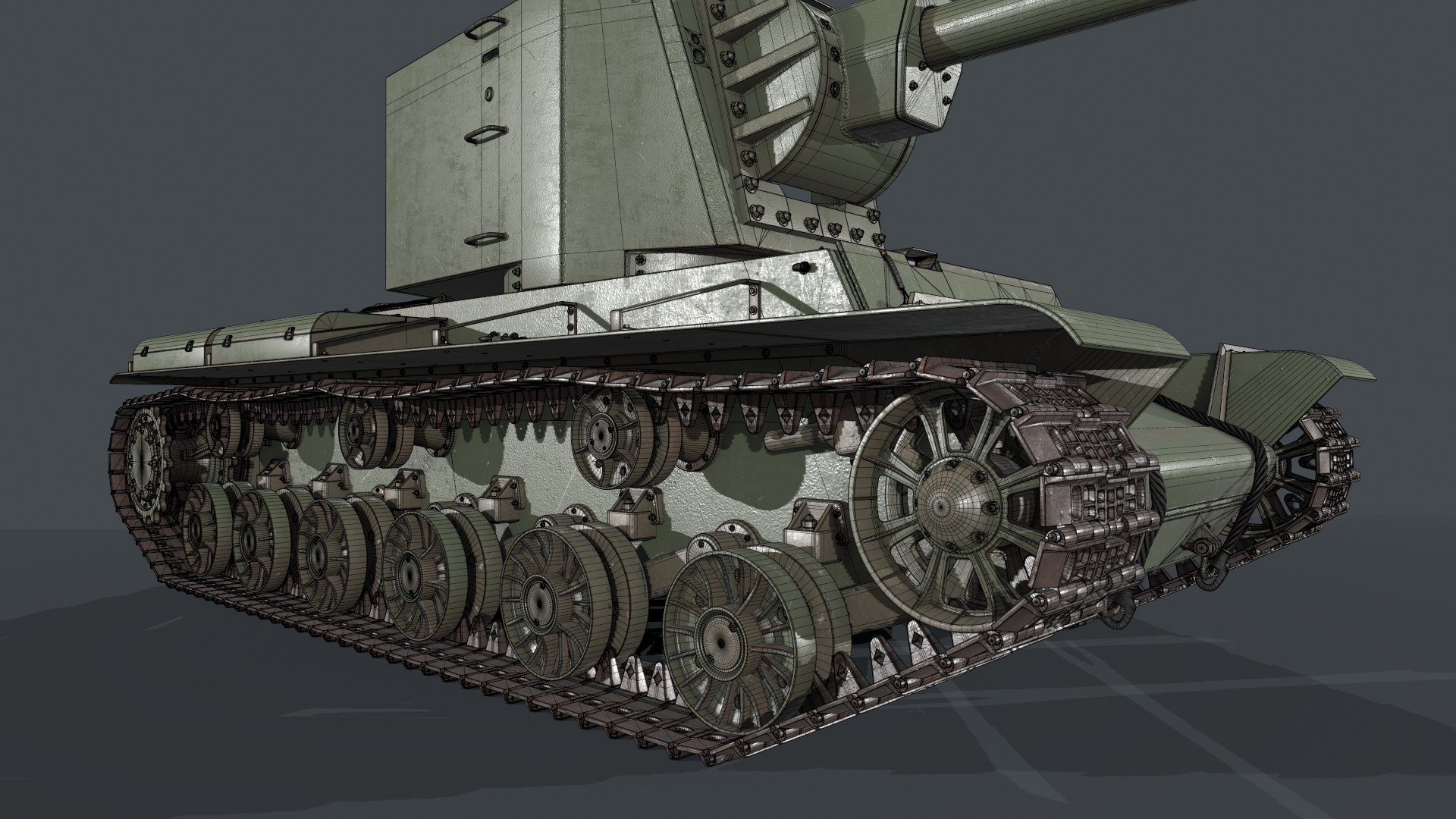 KV 2 Model 1939 3D Model - TurboSquid 2176814