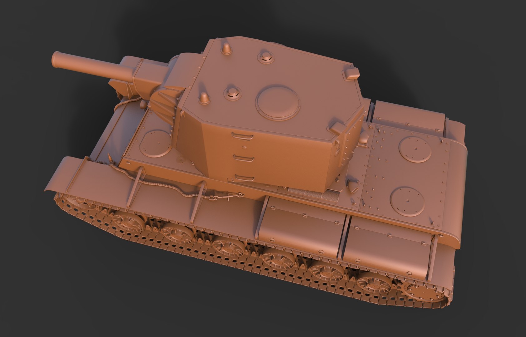 KV 2 Model 1939 3D Model - TurboSquid 2176814