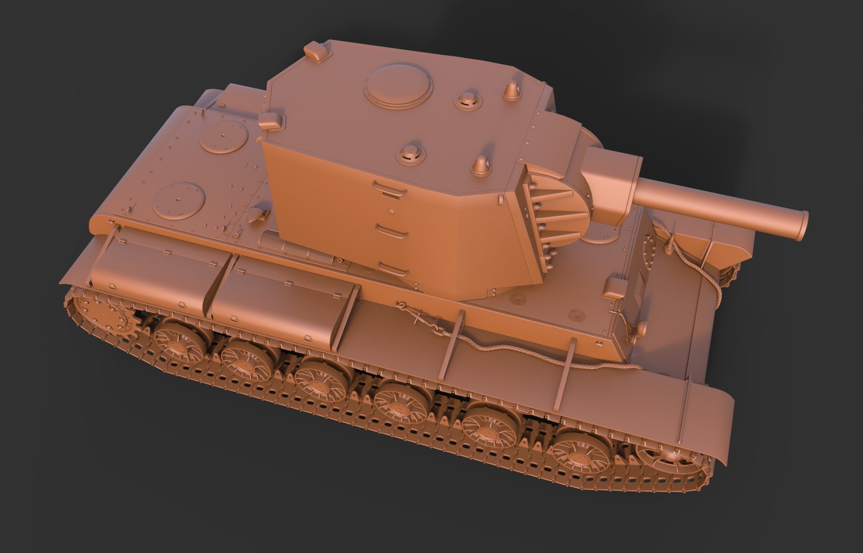 KV 2 Model 1939 3D Model - TurboSquid 2176814