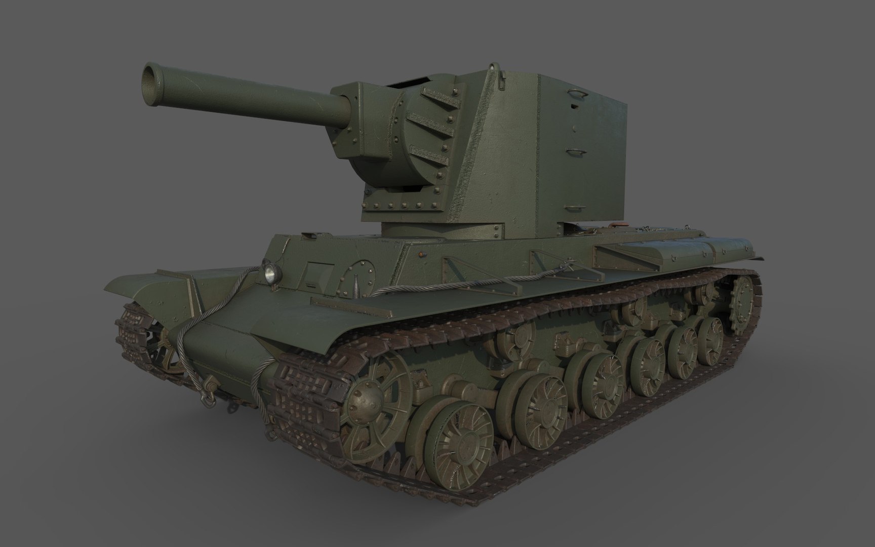KV 2 Model 1939 3D Model - TurboSquid 2176814