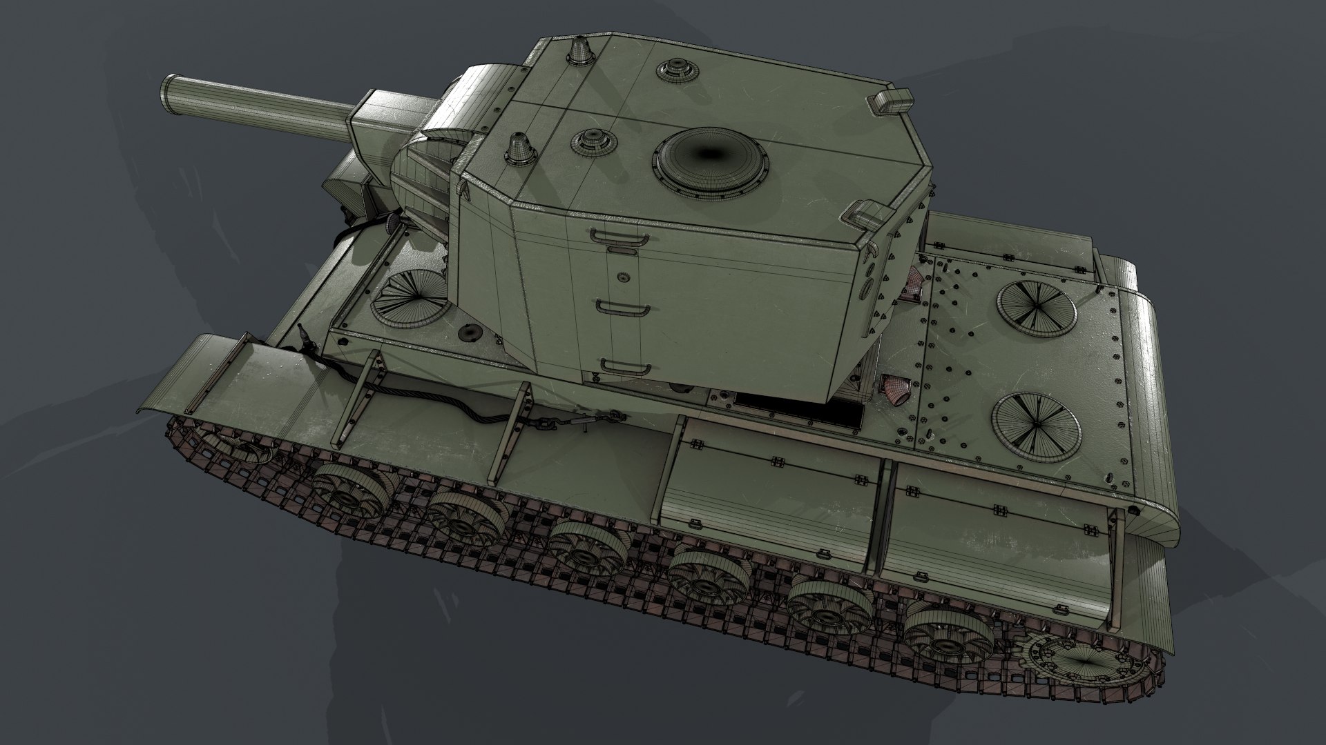 KV 2 Model 1939 3D Model - TurboSquid 2176814
