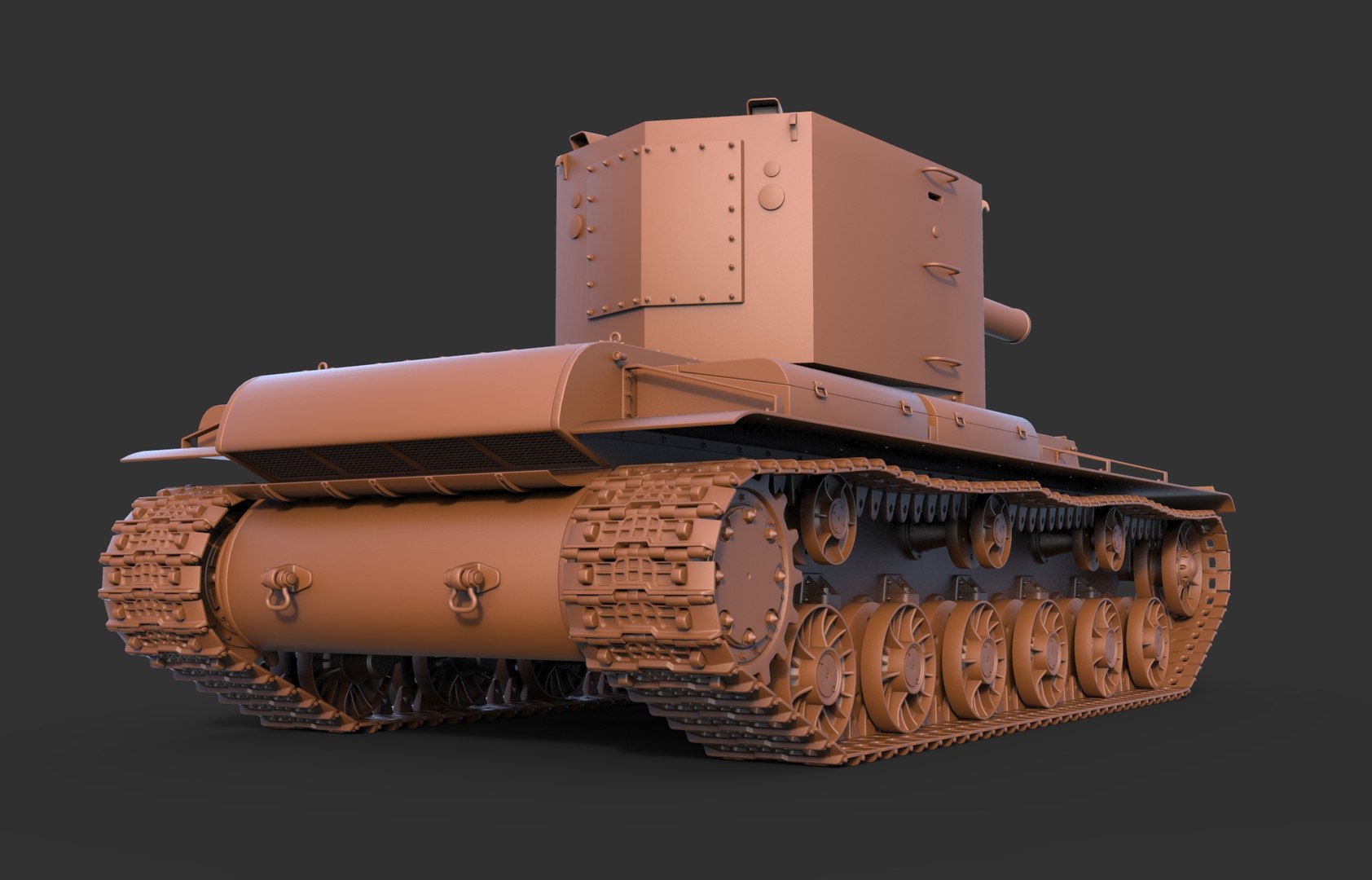 KV 2 Model 1939 3D Model - TurboSquid 2176814
