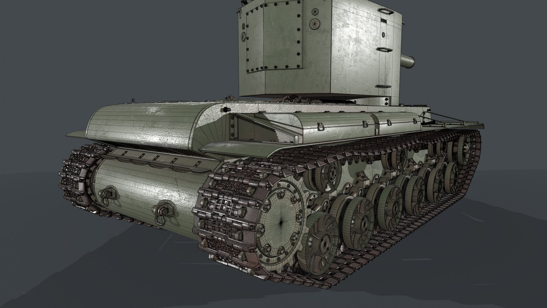 KV 2 Model 1939 3D Model - TurboSquid 2176814