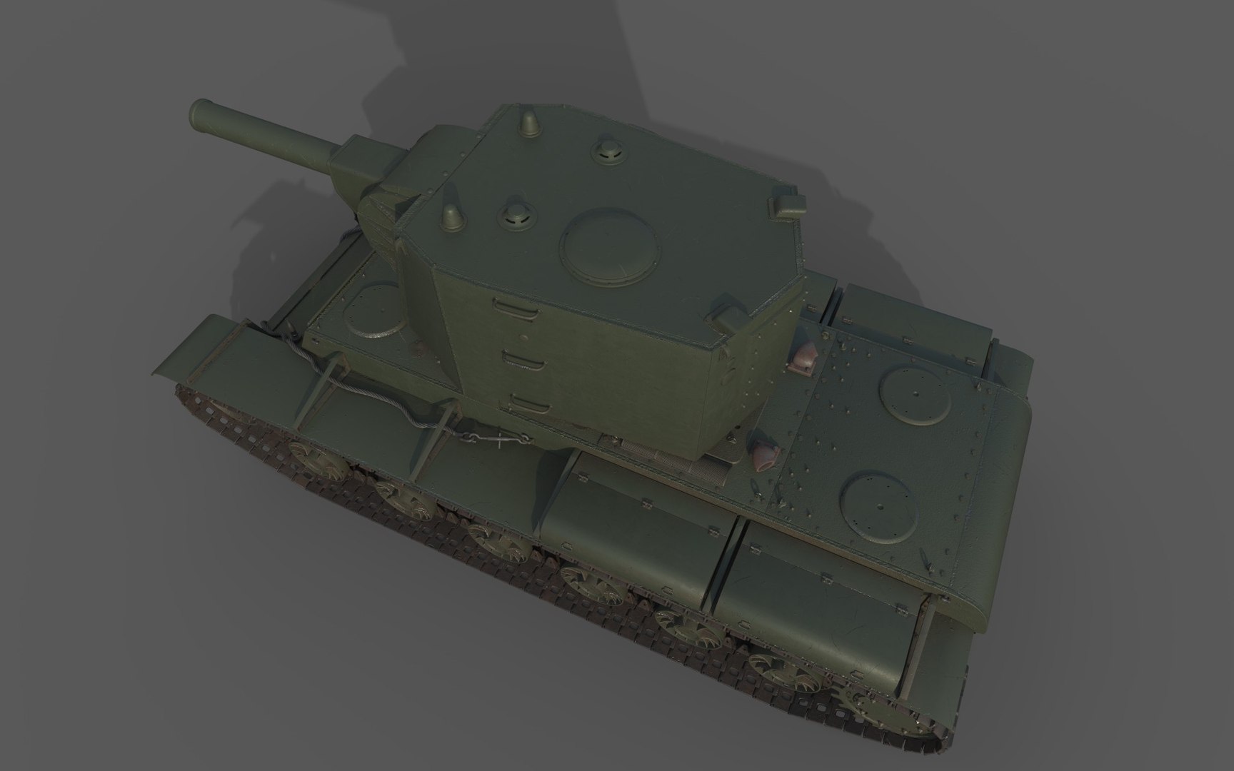 KV 2 Model 1939 3D Model - TurboSquid 2176814