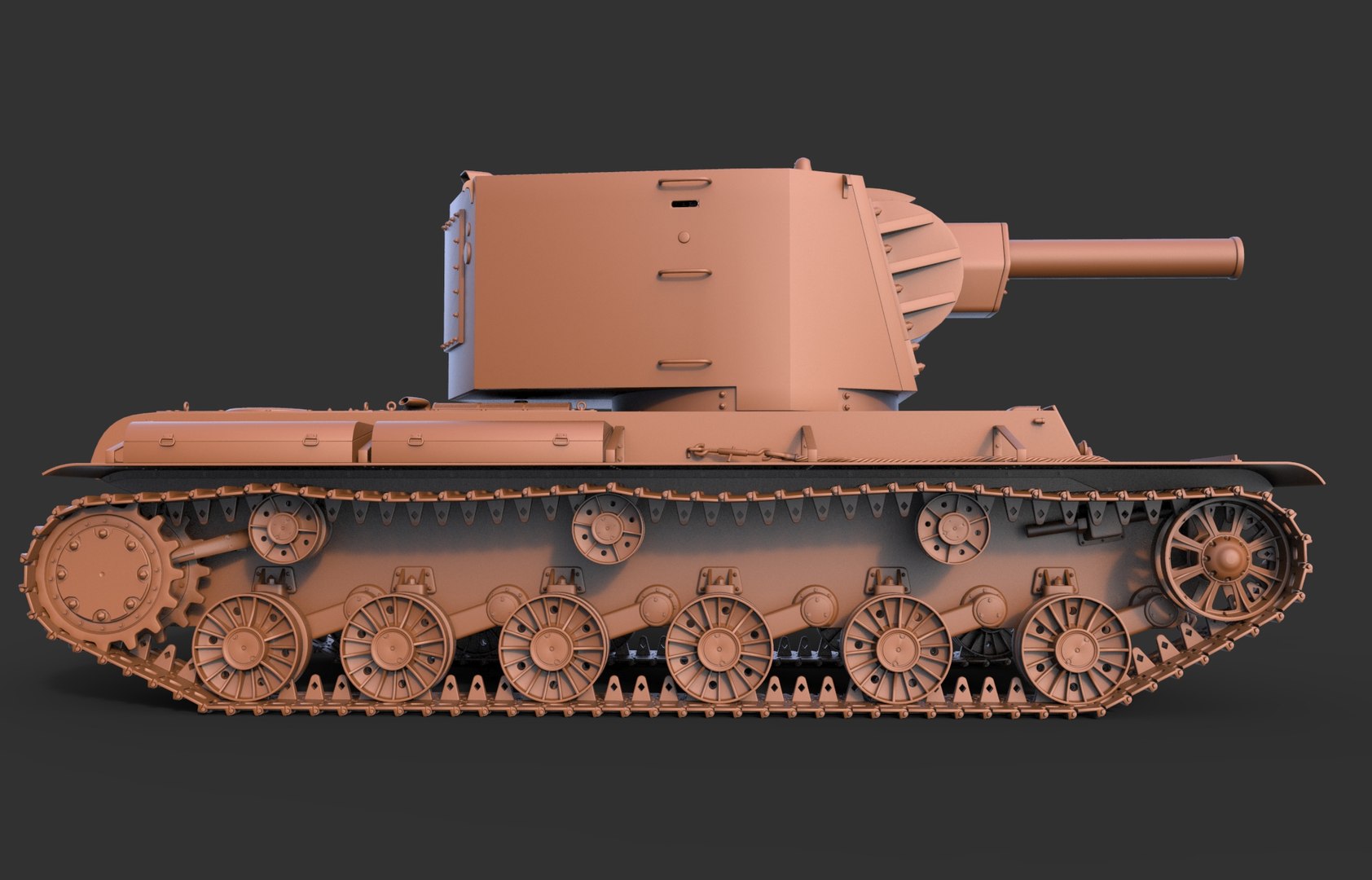 KV 2 Model 1939 3D Model - TurboSquid 2176814