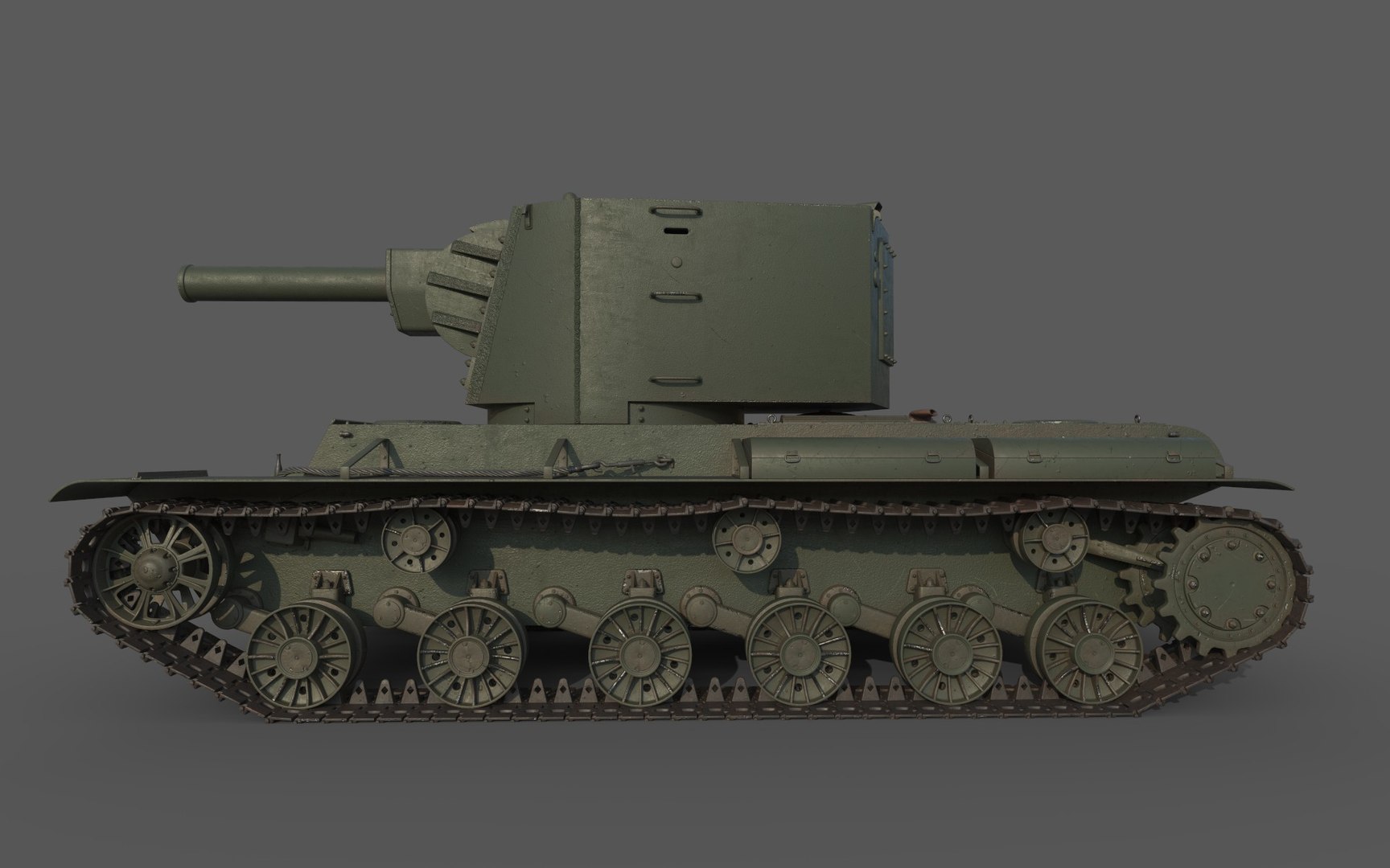 KV 2 Model 1939 3D Model - TurboSquid 2176814