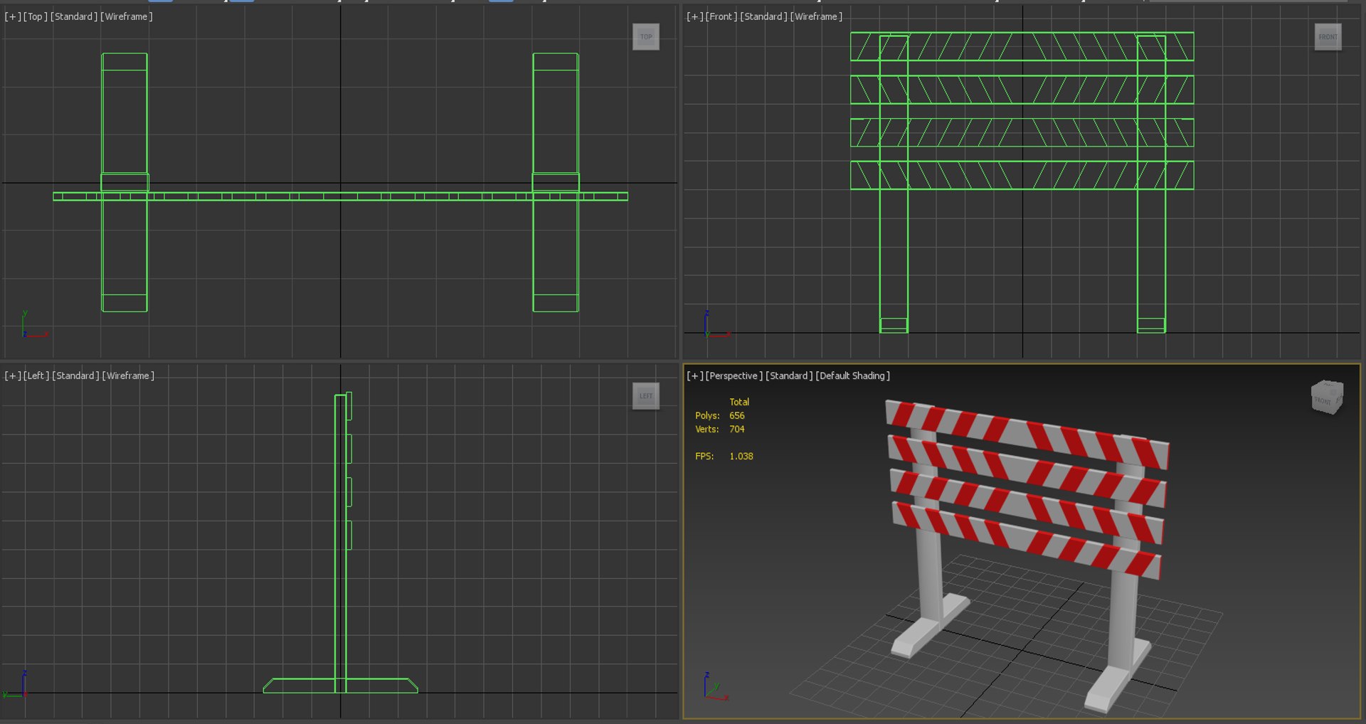 Barrier 3D model - TurboSquid 1857279