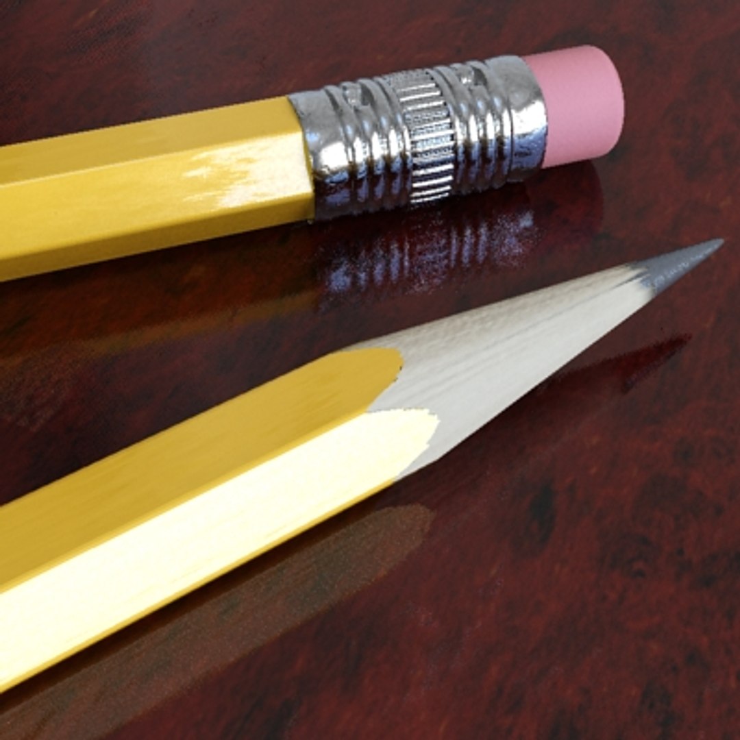 3d pencil scale - model