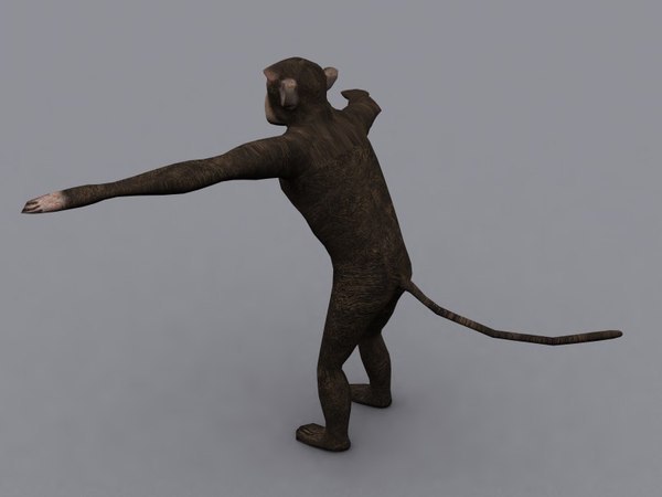 monkey animation obj