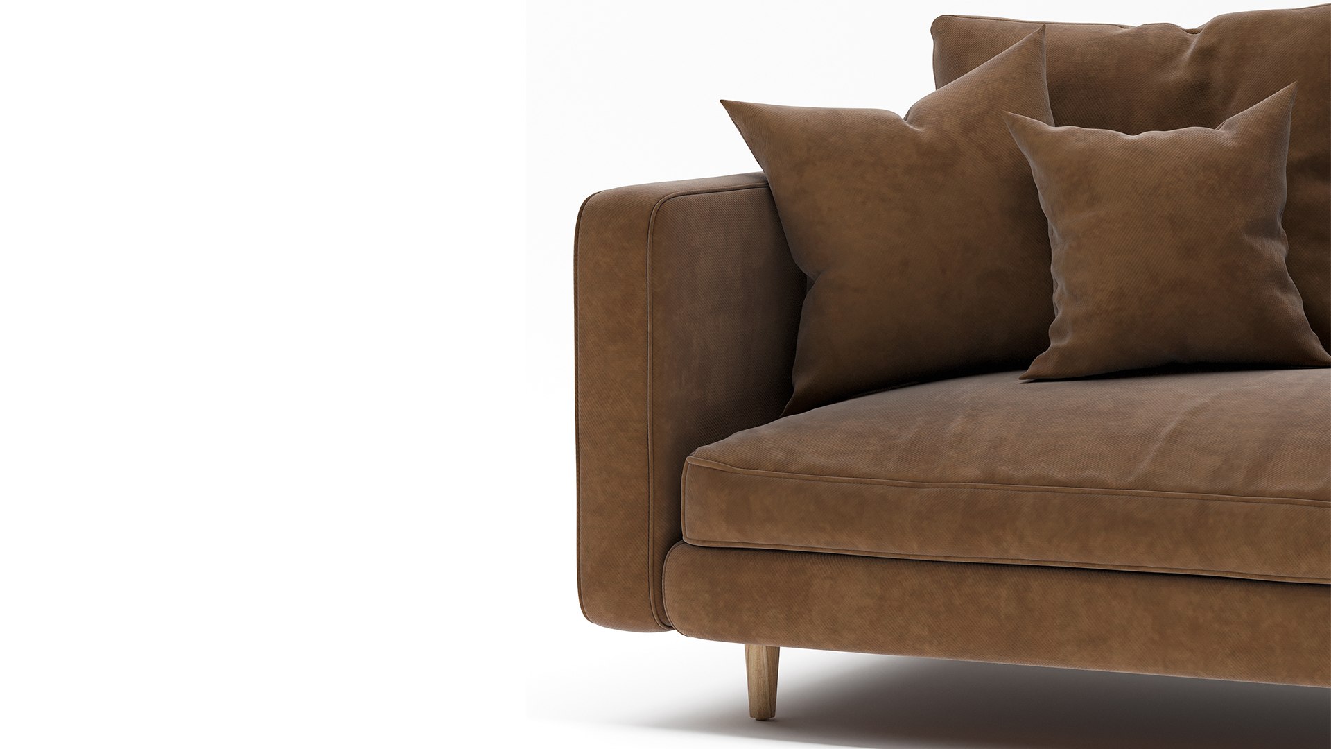3D Sofa Houda 3 Seater Model - TurboSquid 1970106