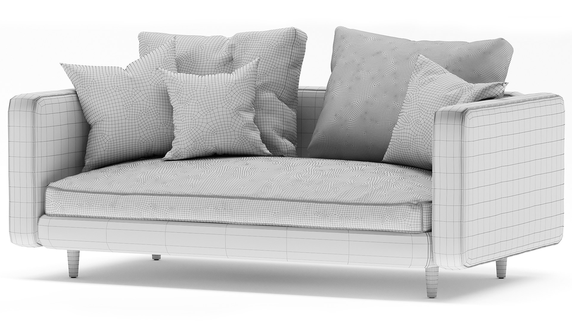 3D Sofa Houda 3 Seater Model - TurboSquid 1970106