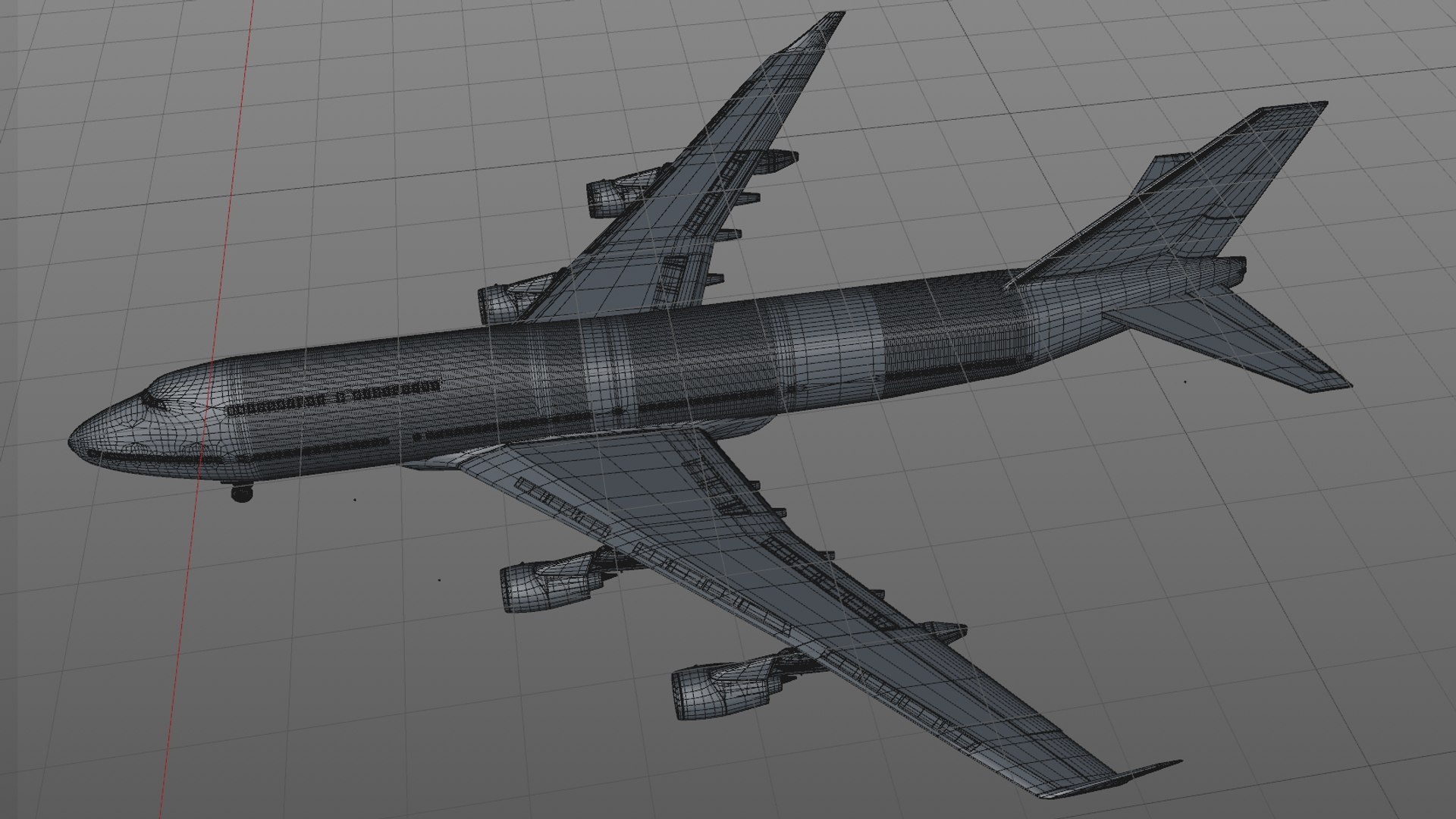 Boeing 747-400 air force 3D model - TurboSquid 1402487