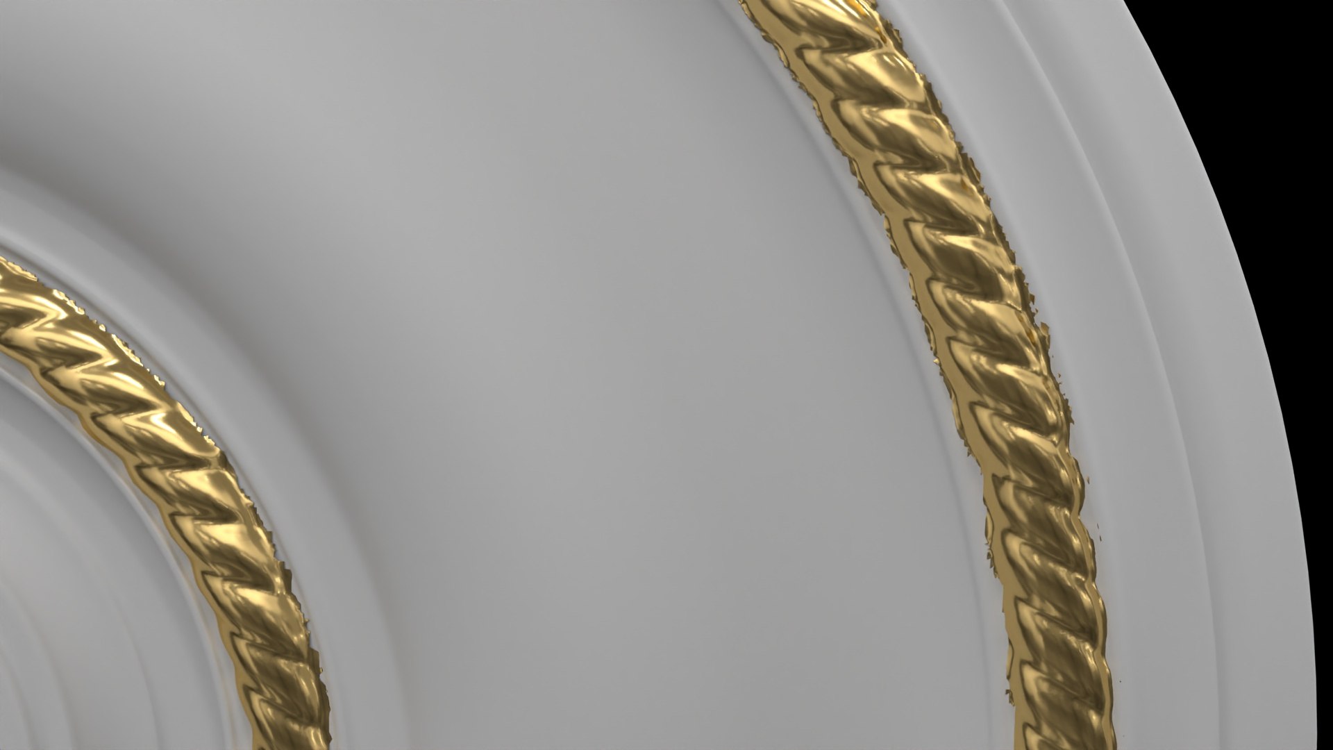 3D Model Ceiling Sockets Gypsum Plaster DR19 - TurboSquid 2030550