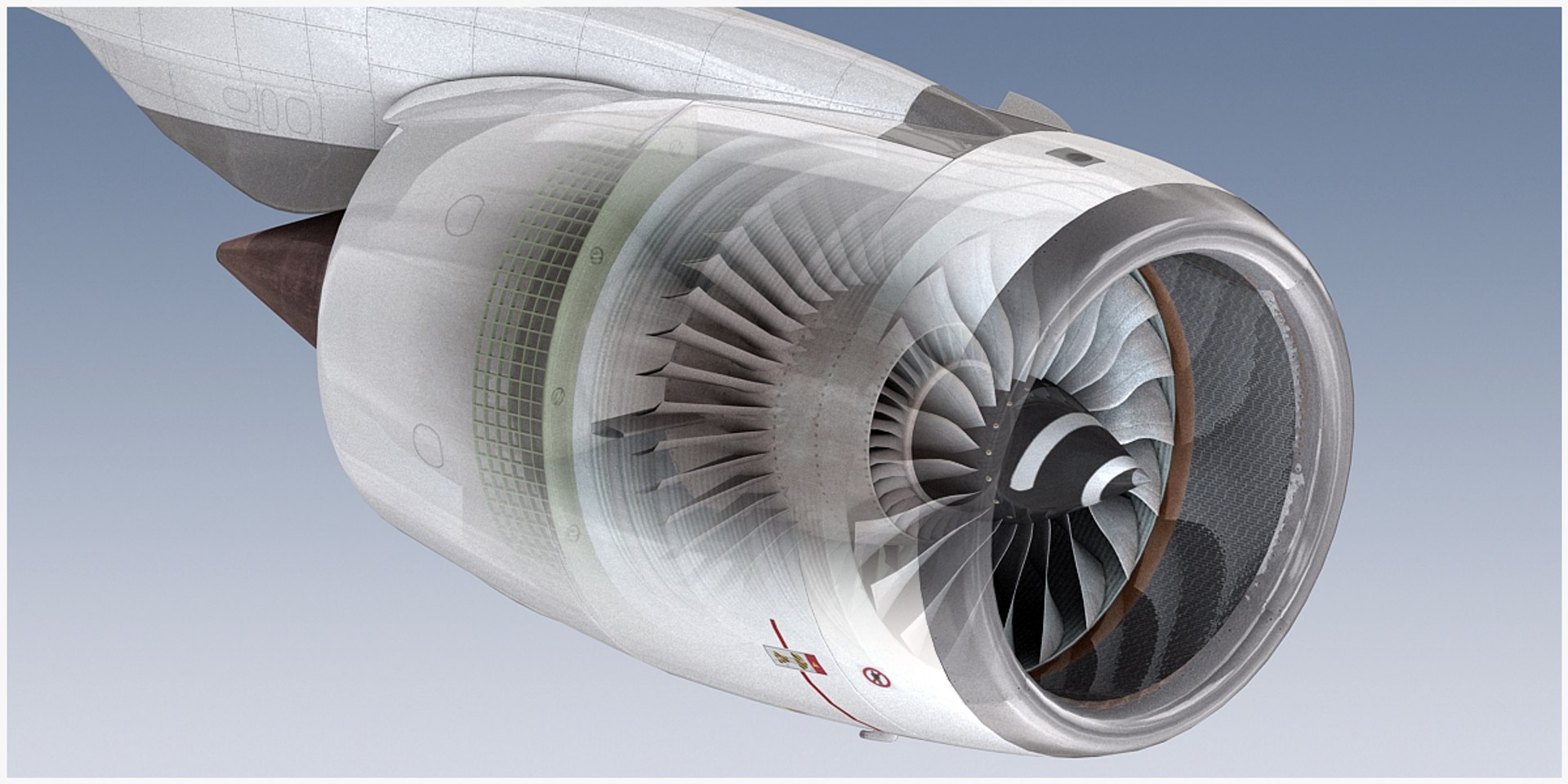 Airbus A350 Engine Model - TurboSquid 1468498
