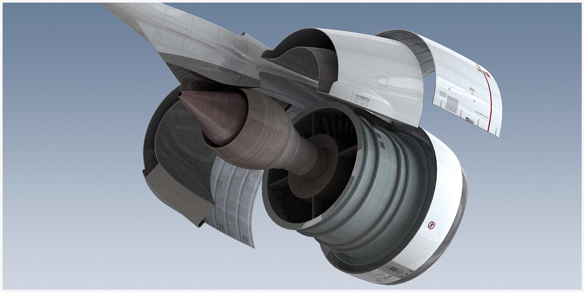 Airbus A350 Engine Model - TurboSquid 1468498