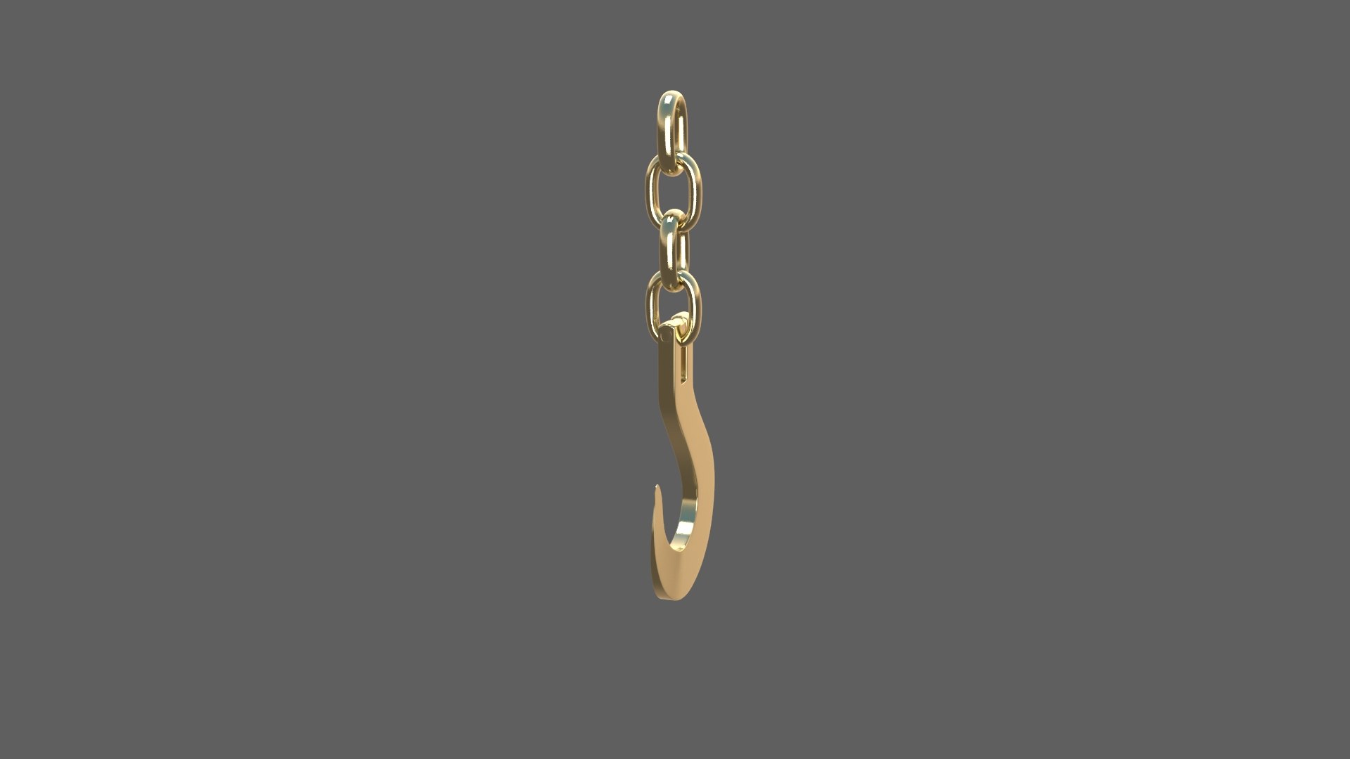 3D Model Gold Hook - TurboSquid 2343674