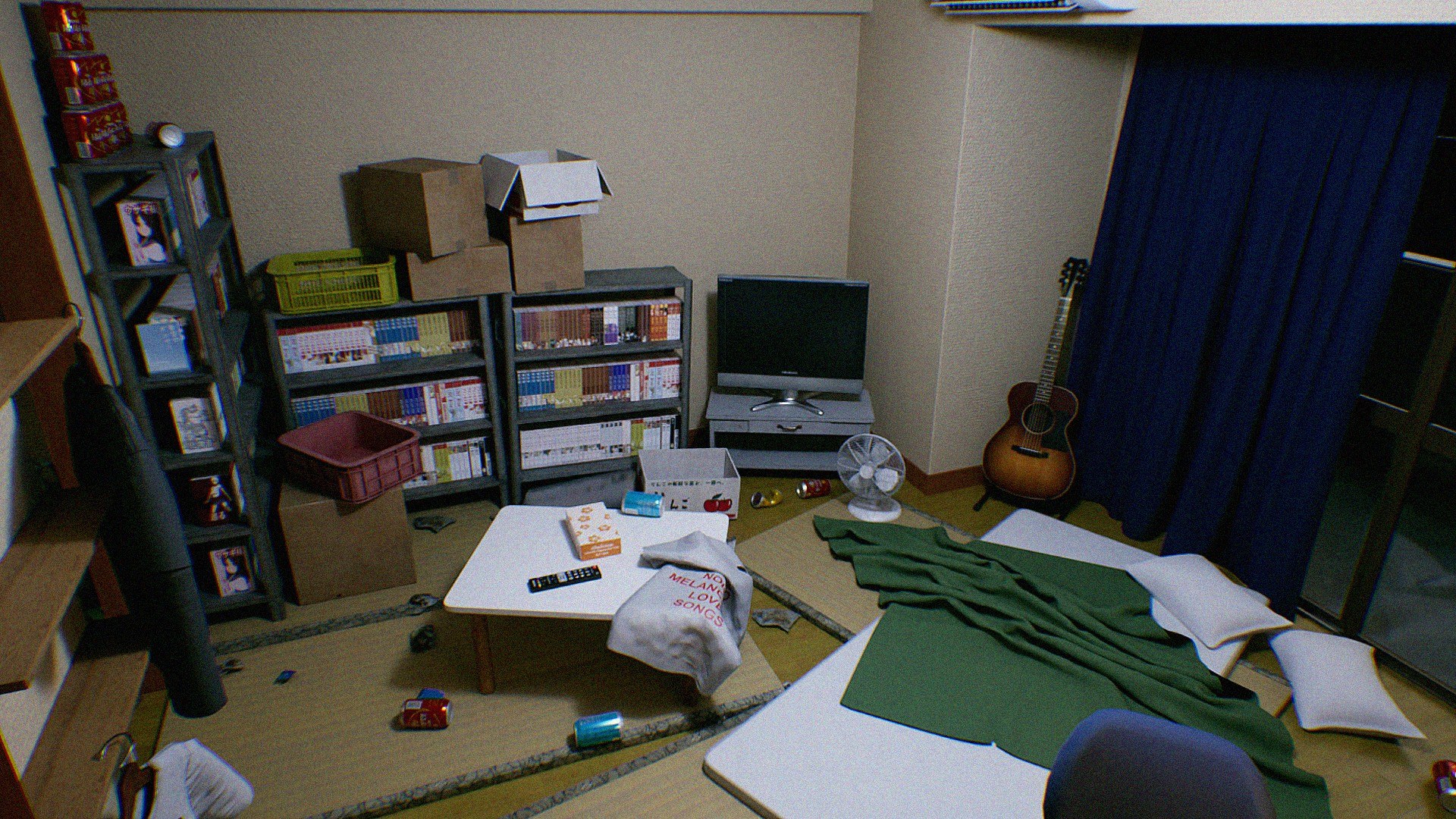3D Model Japanese NEETs Apartment - TurboSquid 2137804