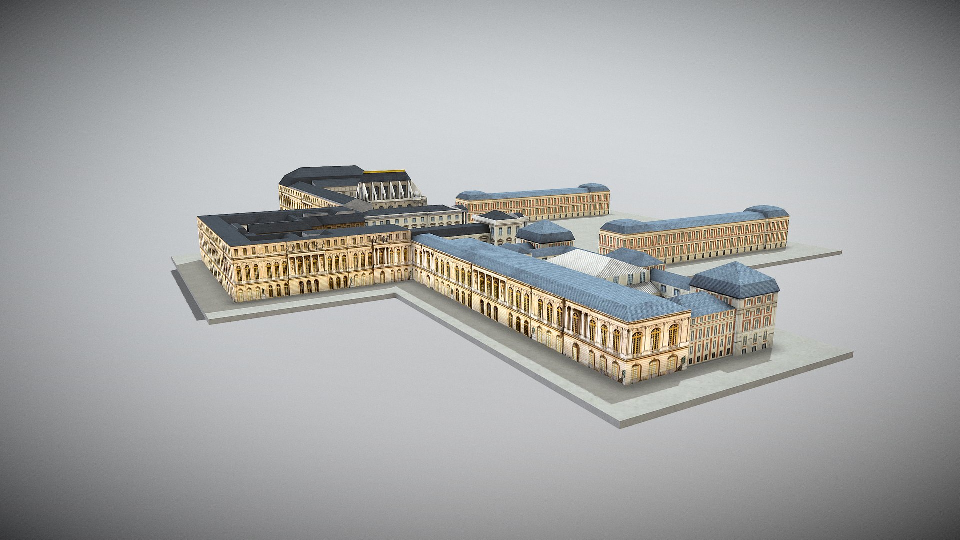 Palace Of Versailles 3D Model - TurboSquid 2518714