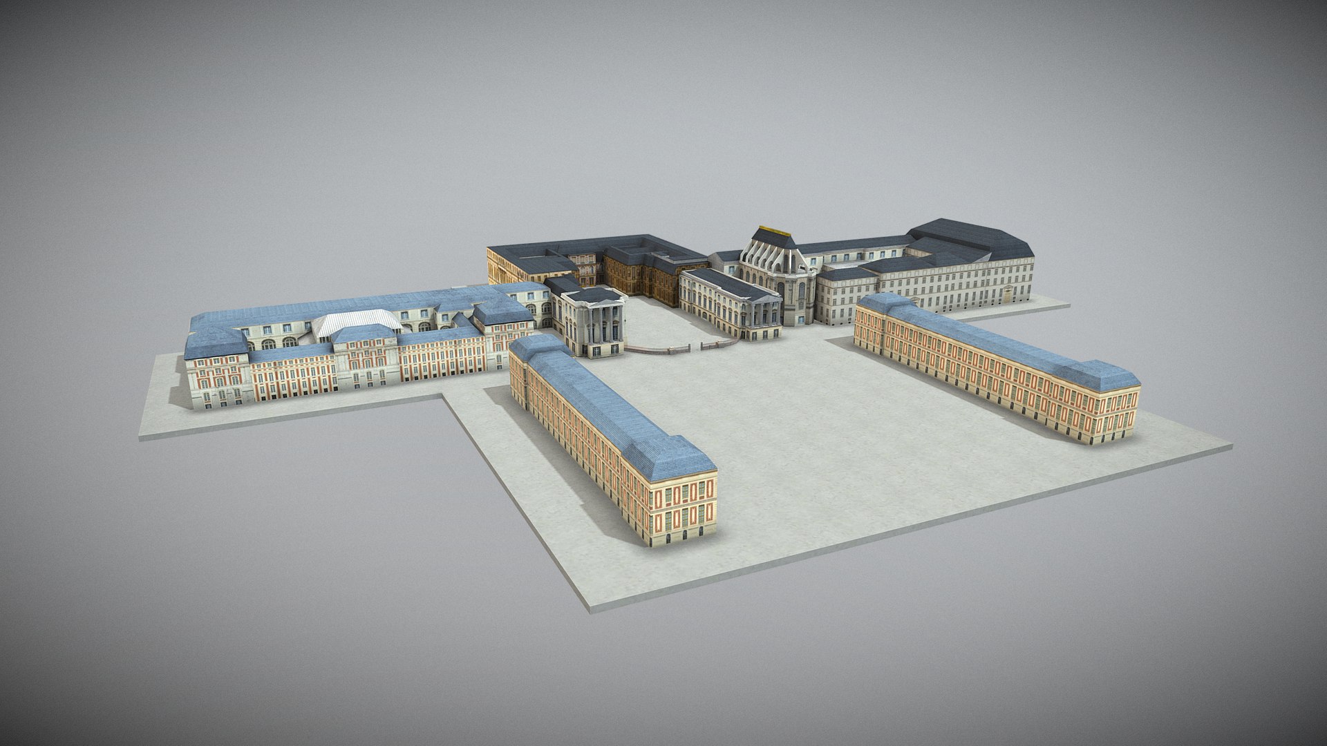 Palace Of Versailles 3D Model - TurboSquid 2518714