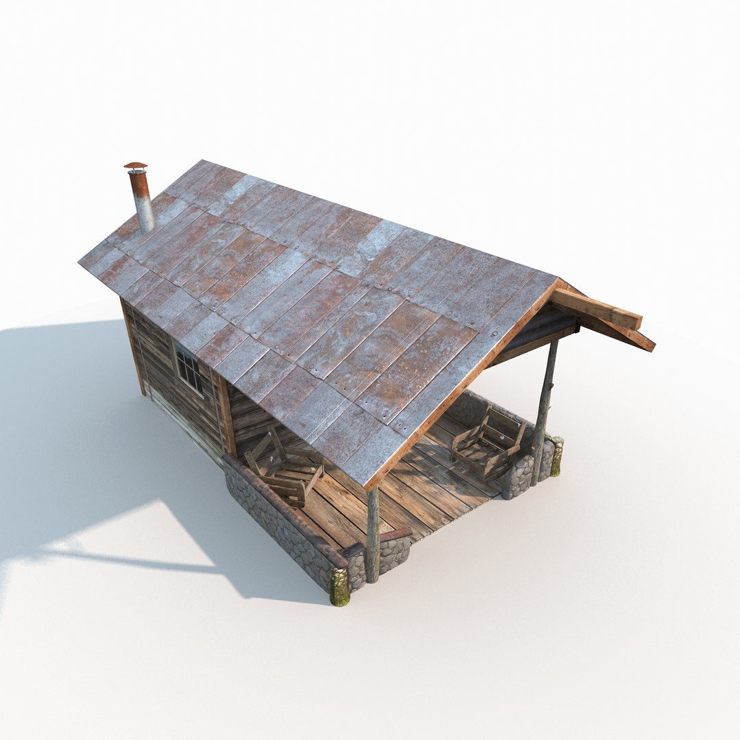 3D Old Wooden Shanty - TurboSquid 1223006