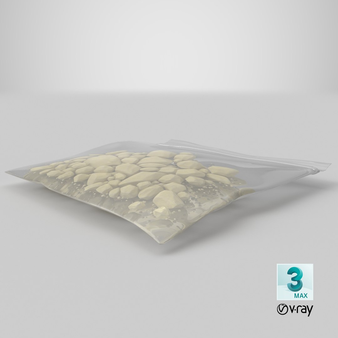 Small drug baggie crystal model - TurboSquid 1159506