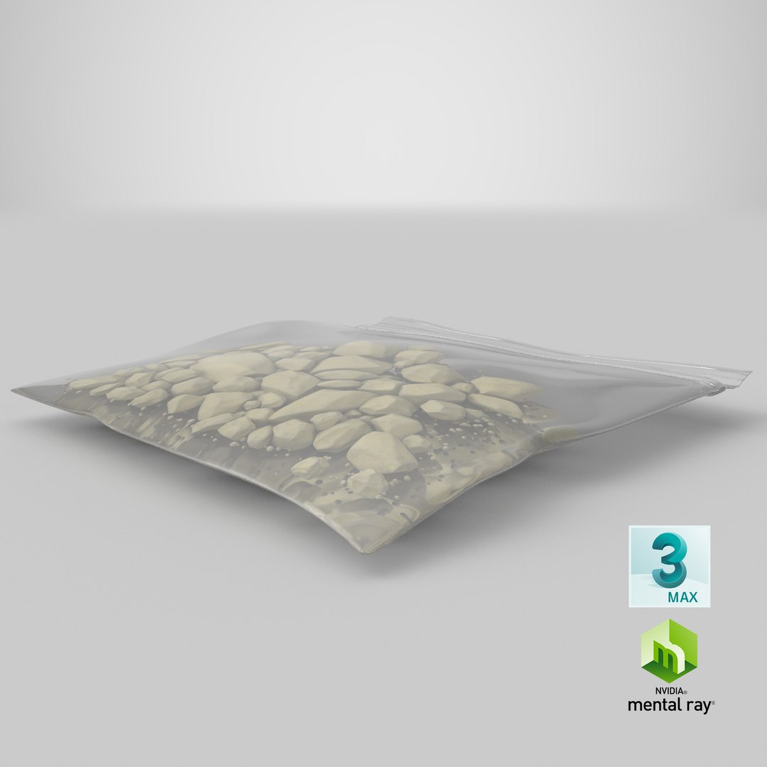 Small drug baggie crystal model - TurboSquid 1159506