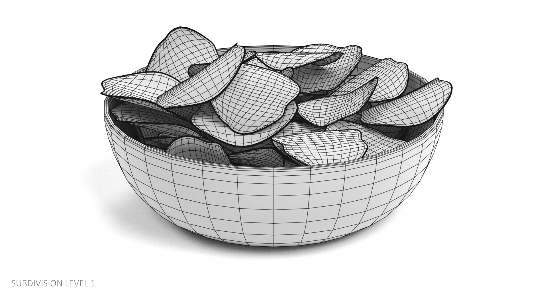 3D Potato Chips Model - TurboSquid 1219887