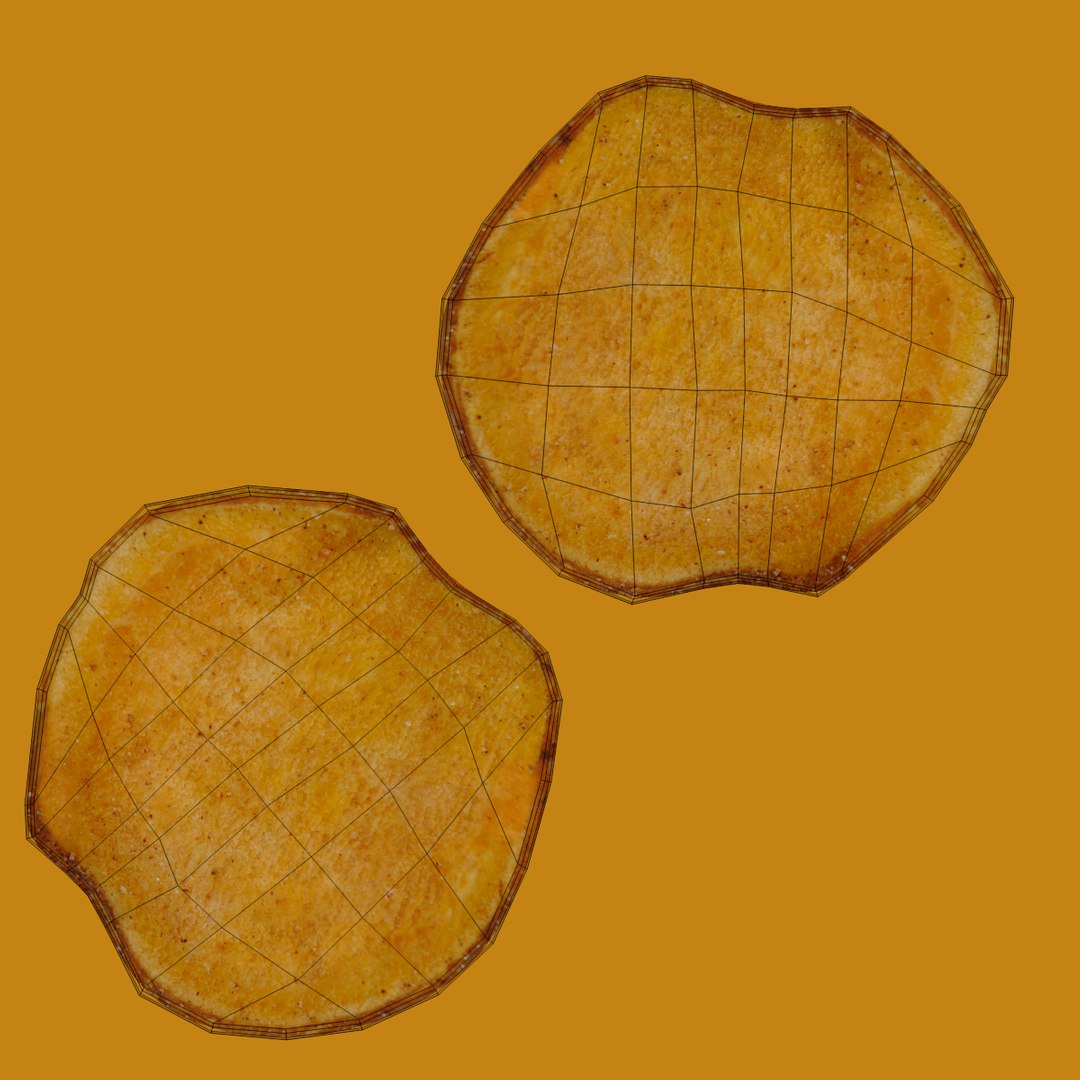 3D Potato Chips Model - TurboSquid 1219887