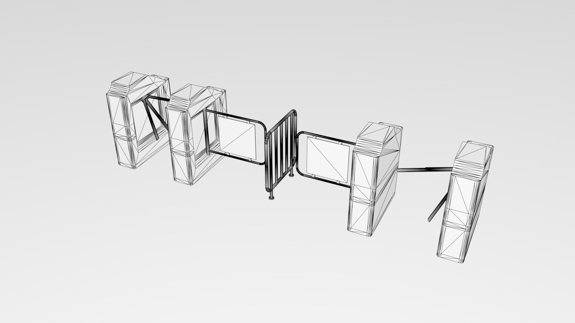3D Model Turnstiles - TurboSquid 1686988